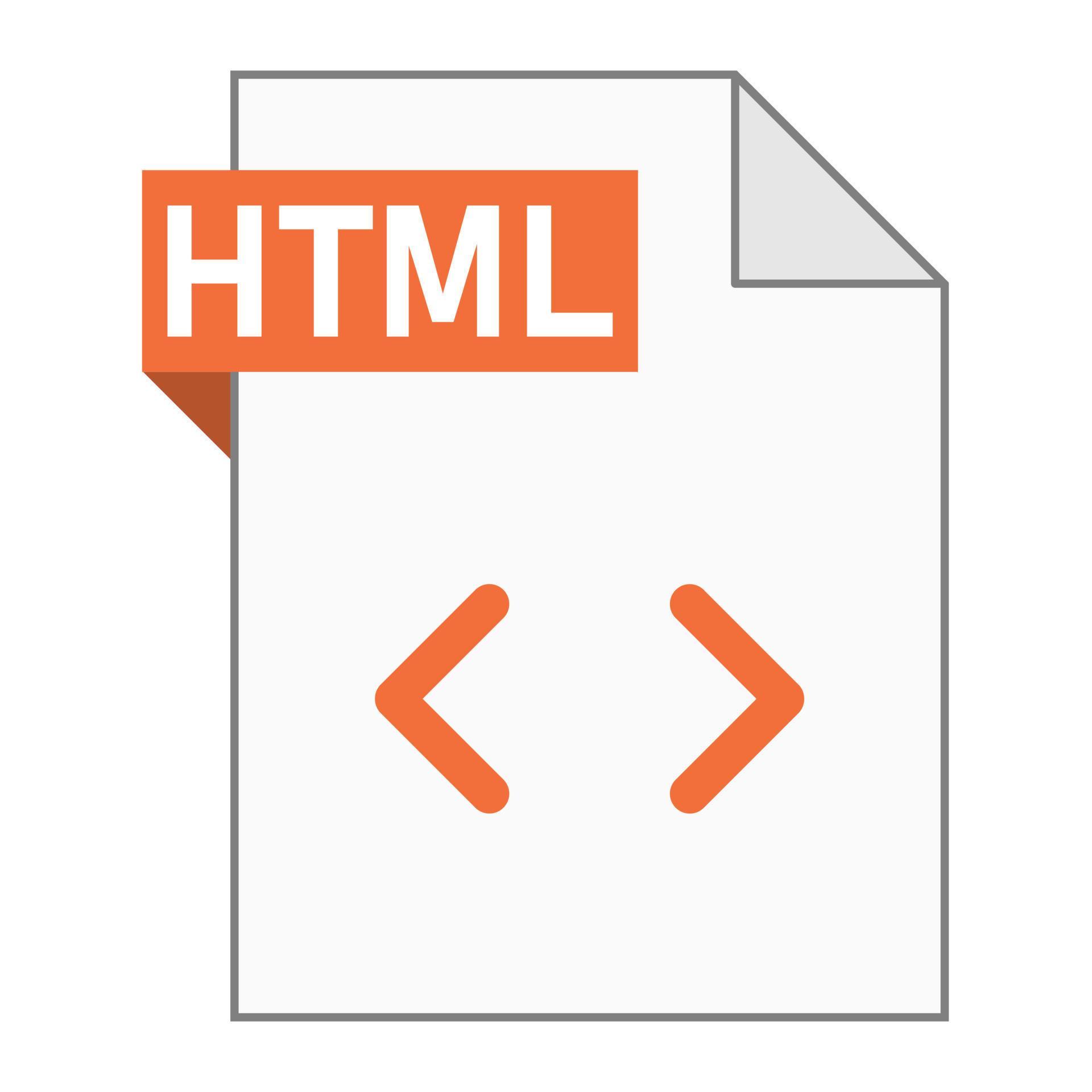 Modern flat design of HTML file icon for web 19513326 Vector Art at ...