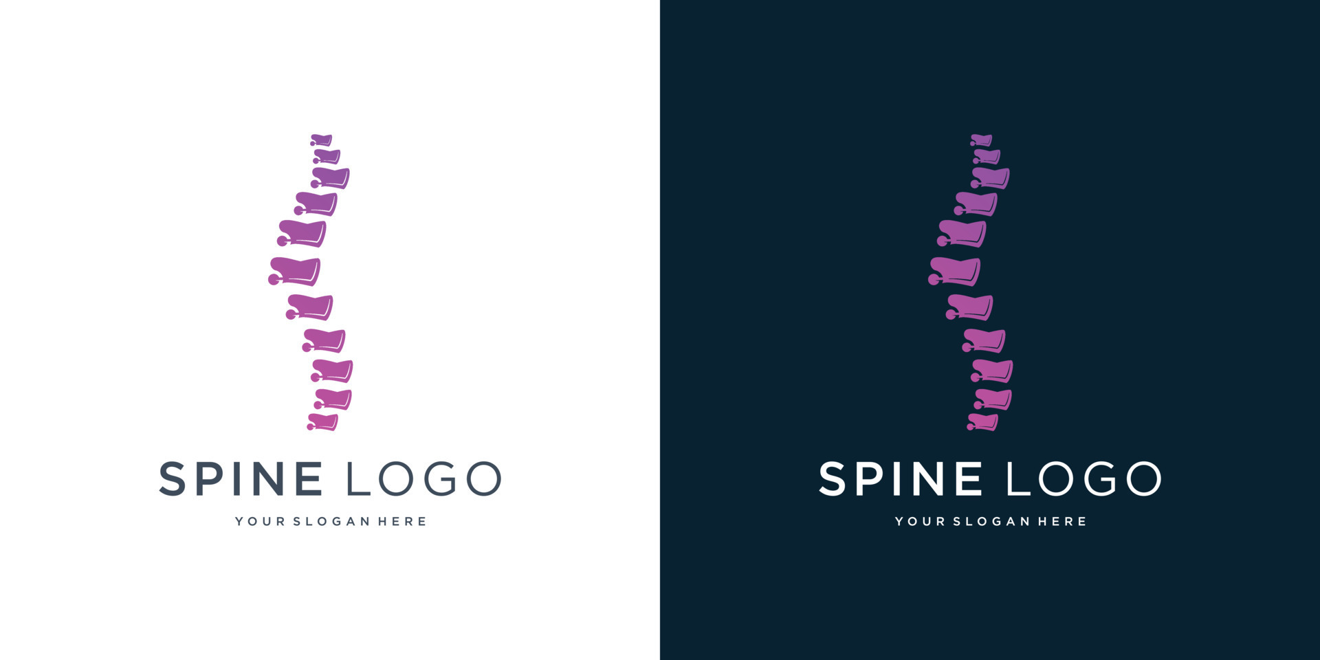 Abstract spine vector logo template. Spine bones illustration. Merging ... Abstract spine vector logo template. Spine bones illustration. Merging ...