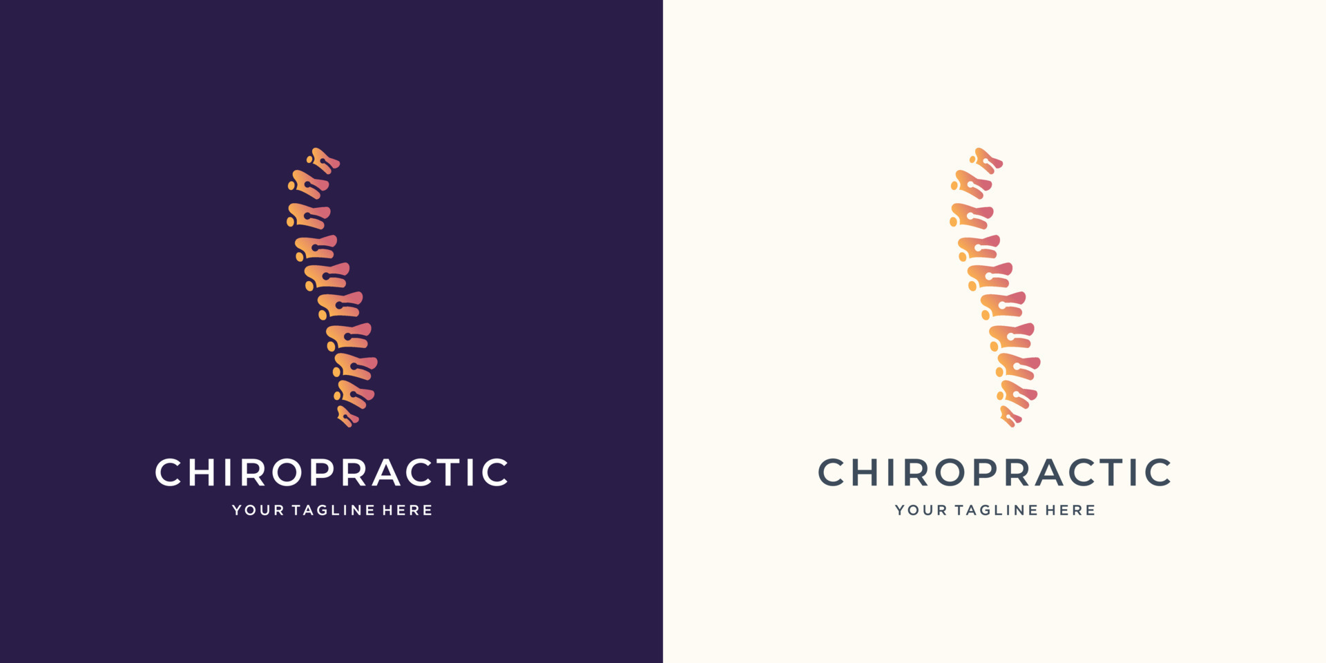 Abstract spine vector logo template. Spine bones illustration. Merging ... Abstract spine vector logo template. Spine bones illustration. Merging ...