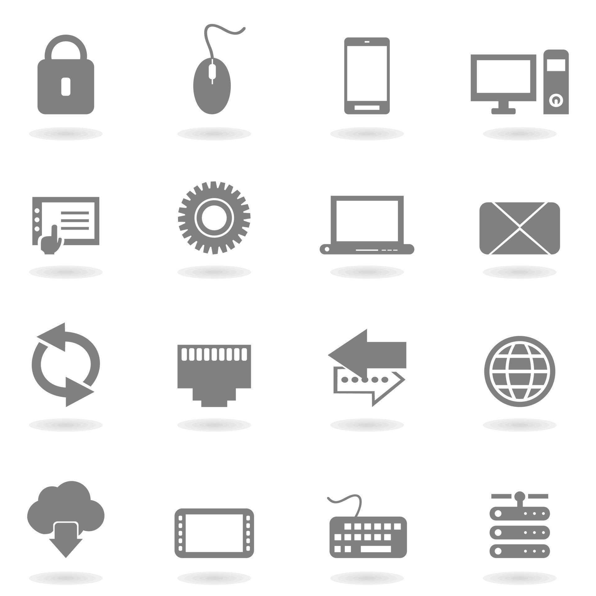 Set of icons the computer for design. A vector illustration 19518129 ...