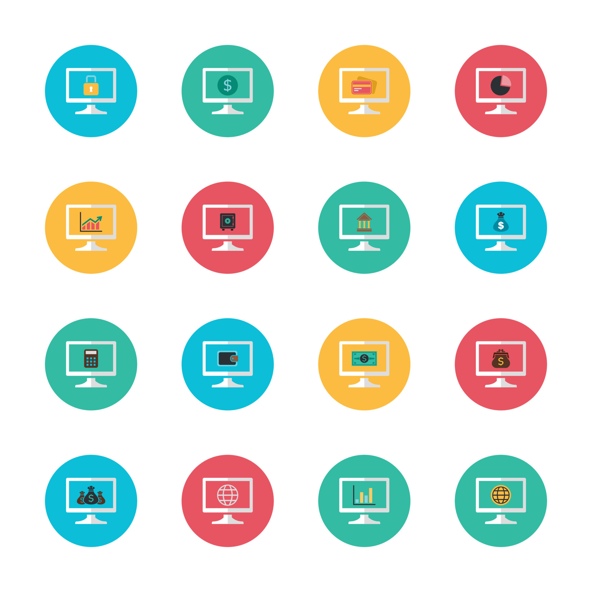 Set of icons the computer for design. A vector illustration 19518150 ...
