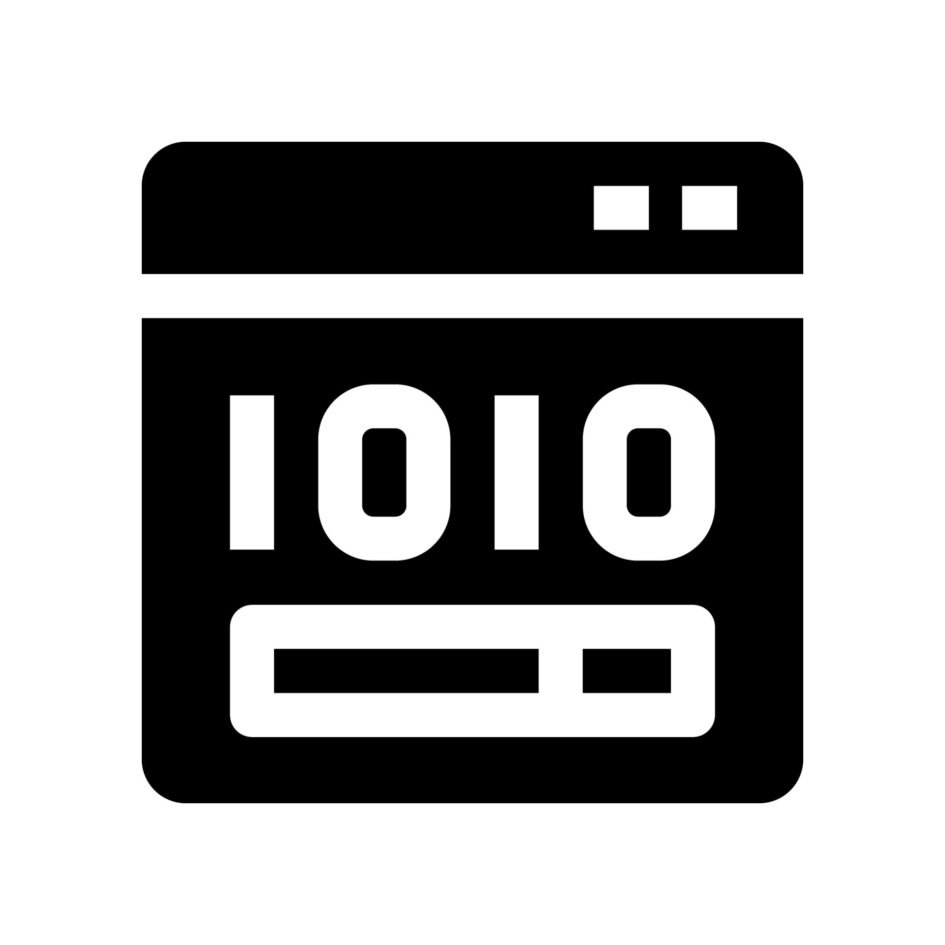 Binary Code Icon For Your Website Mobile Presentation And Logo Design 19518336 Vector Art At