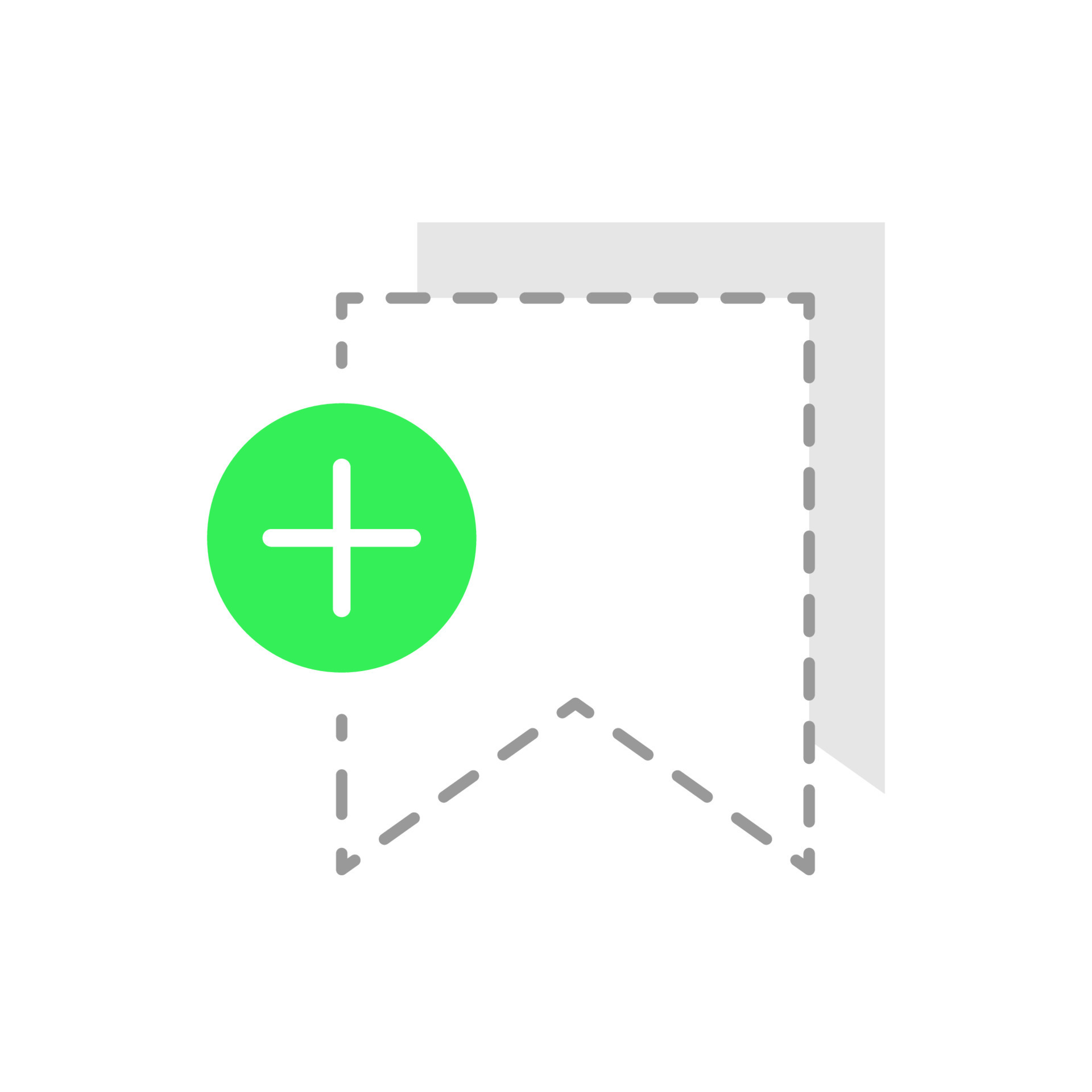 add button, no saved file, empty bookmark concept illustration flat ...