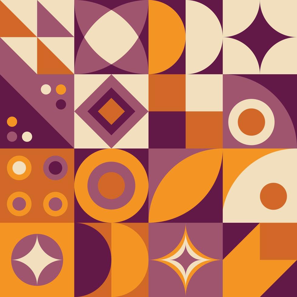 Flat Mosaic Geometric Pattern Background 19522745 Vector Art At Vecteezy
