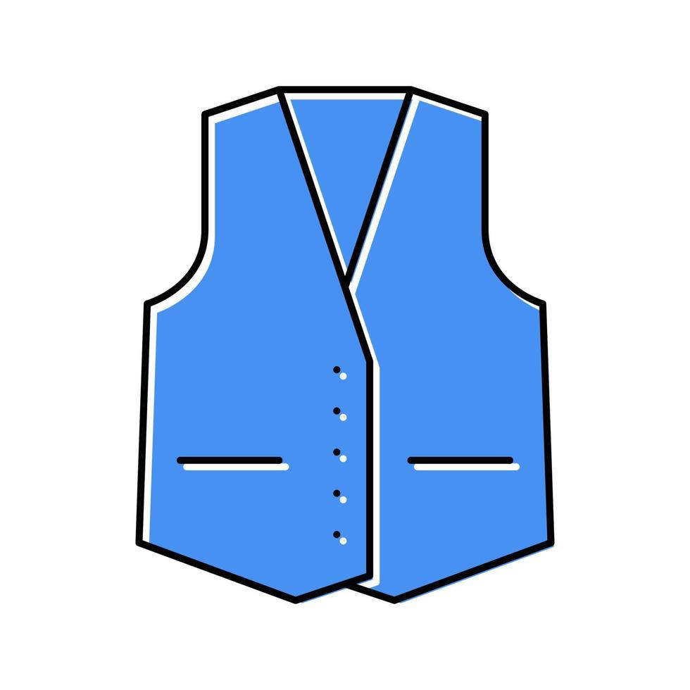 Vest Formalwear Textile Clothes Color Icon Vector Illustration 19523398 Vector Art At Vecteezy