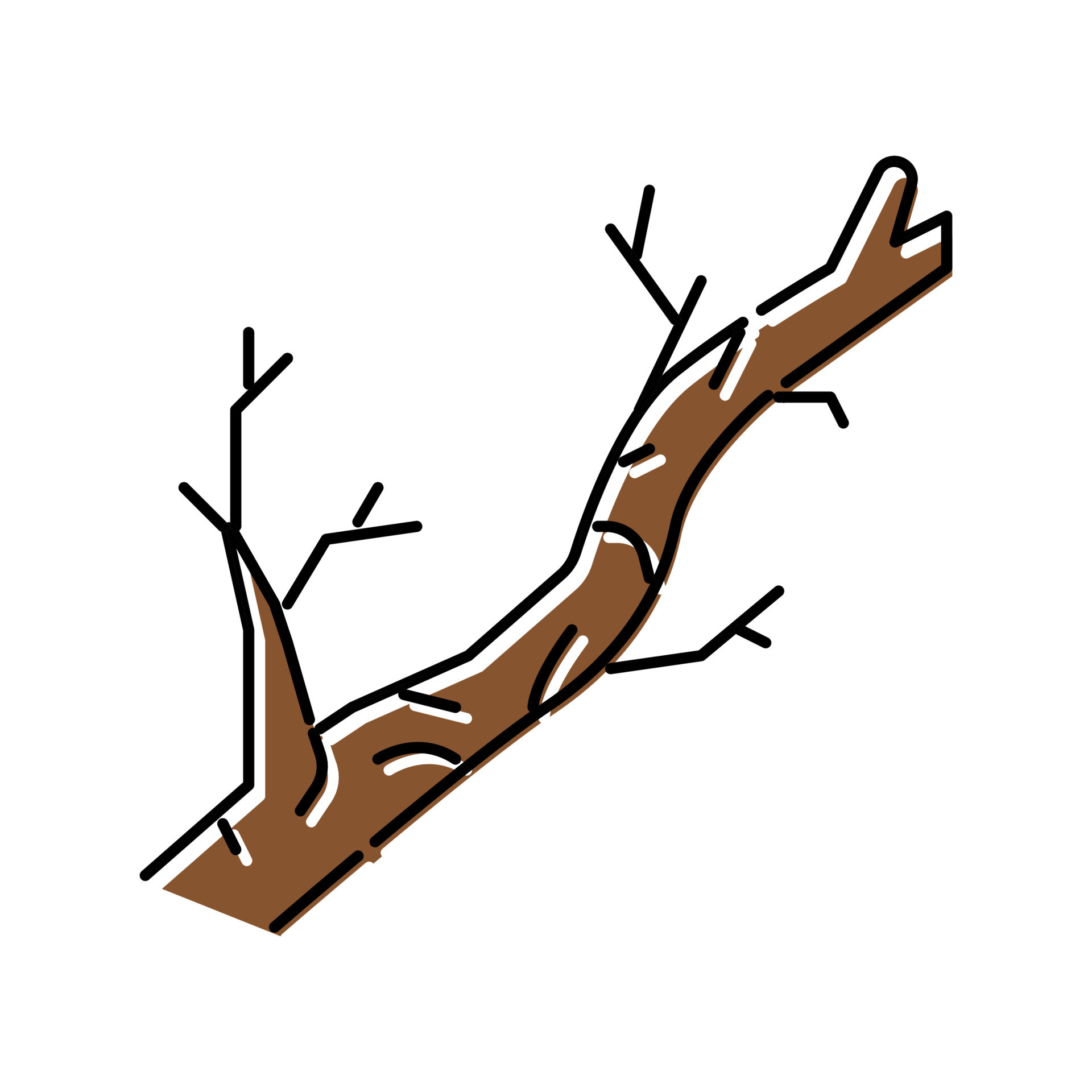 branch wood timber color icon vector illustration 19524088 Vector Art ...
