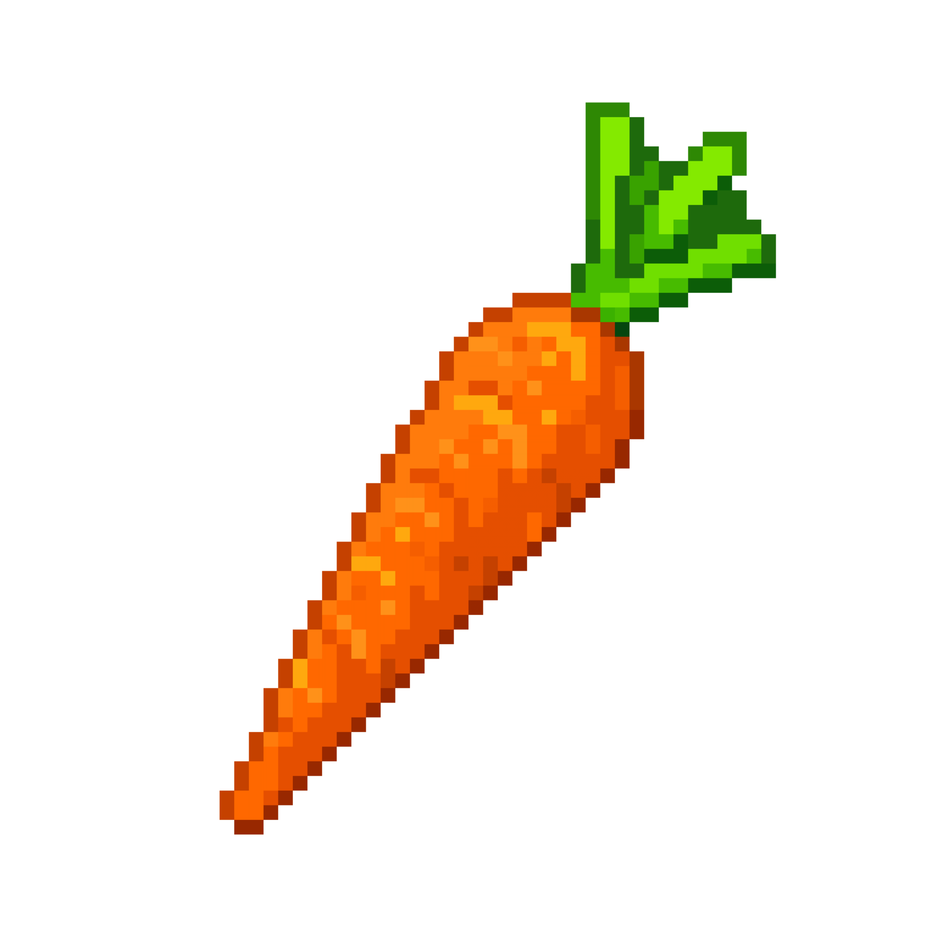 An 8 Bit Retro Styled Pixel Art Illustration Of A Carrot 19527057 Png