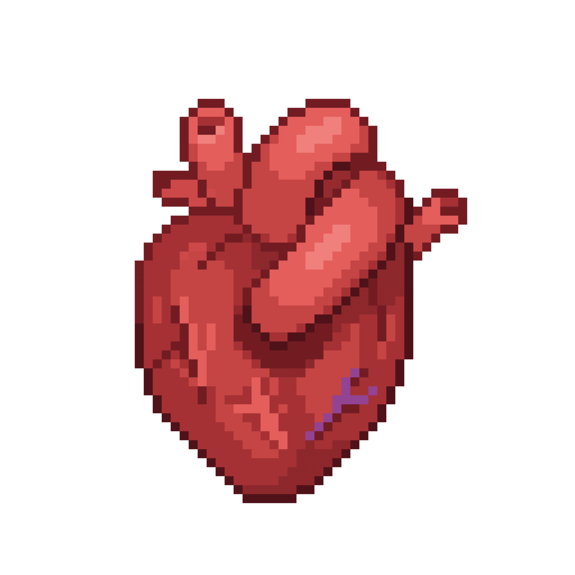 An 8 Bit Retro Styled Pixel Art Illustration Of A Giant Heart 19527058 Png