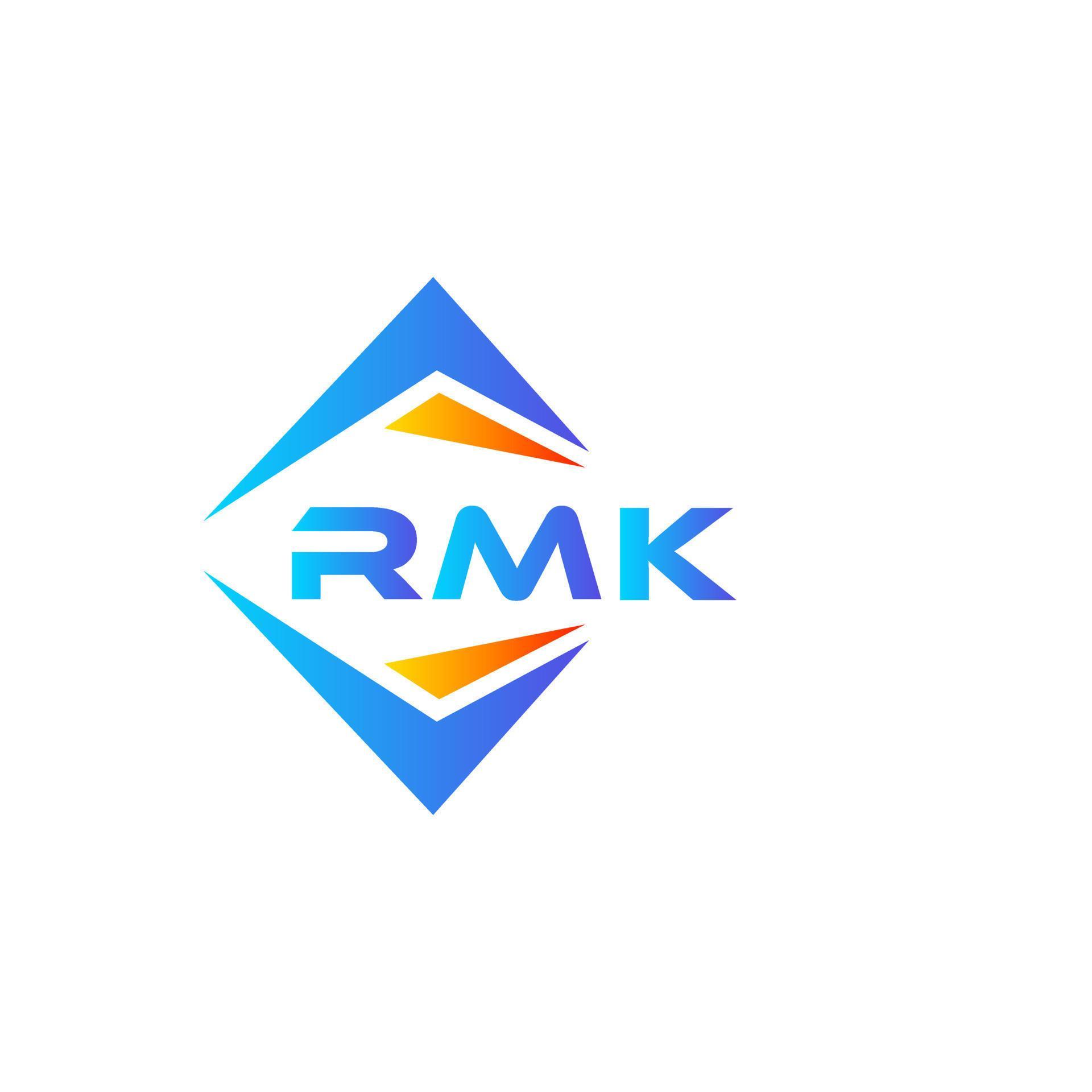 RMK abstract technology logo design on white background. RMK creative initials letter logo ...