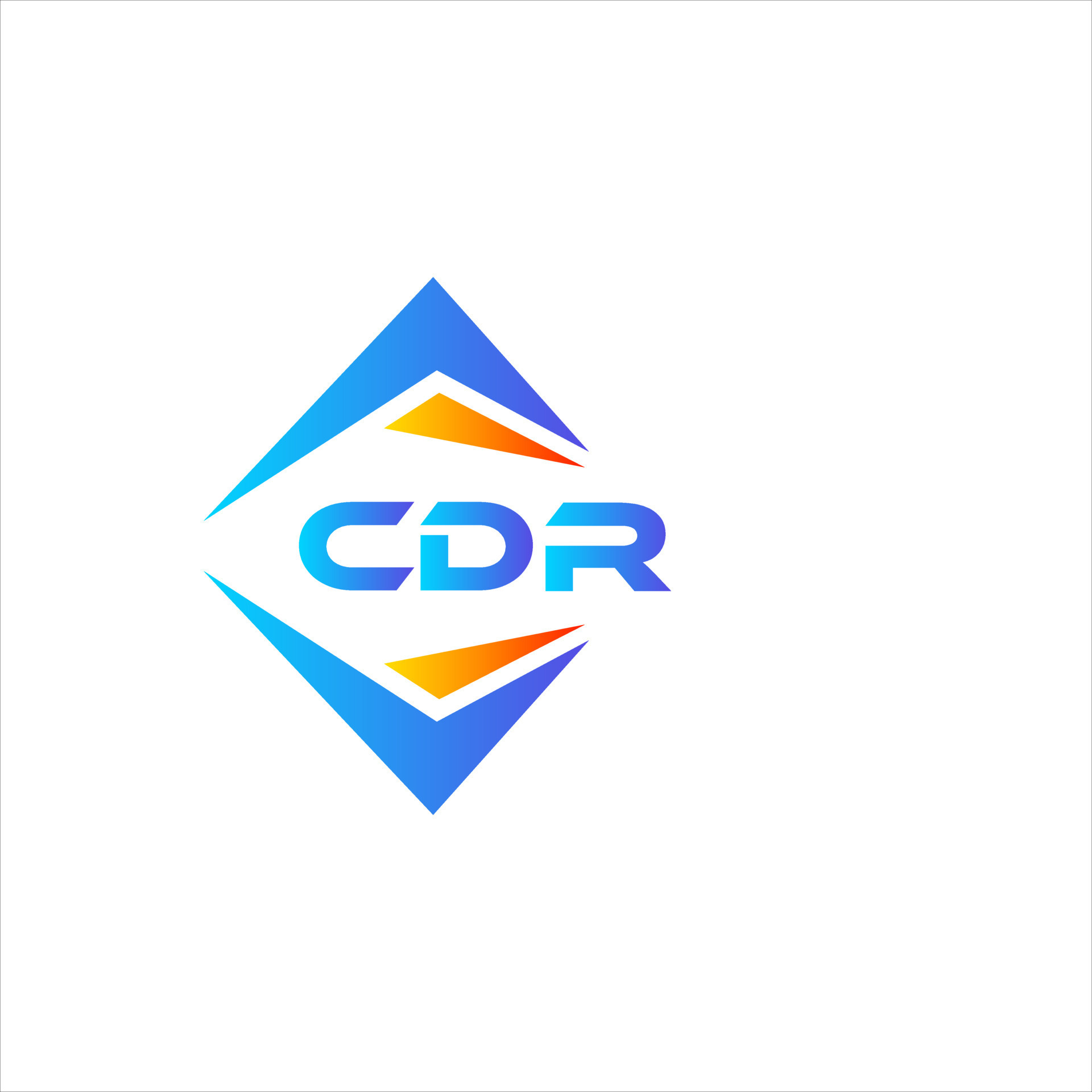 CDR abstract technology logo design on white background. CDR creative ... CDR abstract technology logo design on white background. CDR creative ...