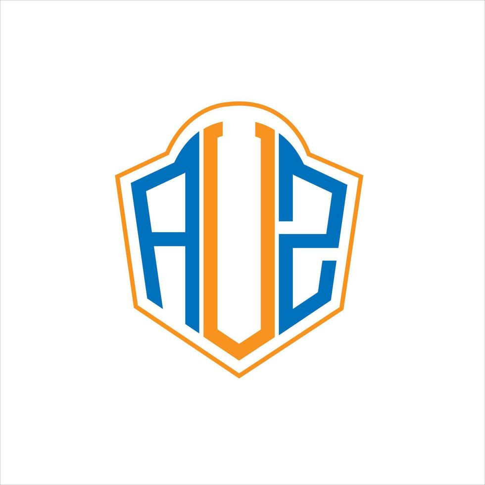 diseño de logotipo de escudo de monograma abstracto avz sobre fondo ... diseño de logotipo de escudo de monograma abstracto avz sobre fondo ...