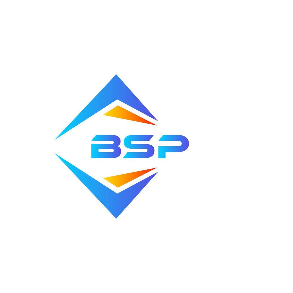 BSP abstract technology logo design on white background. BSP creative initials letter logo ...