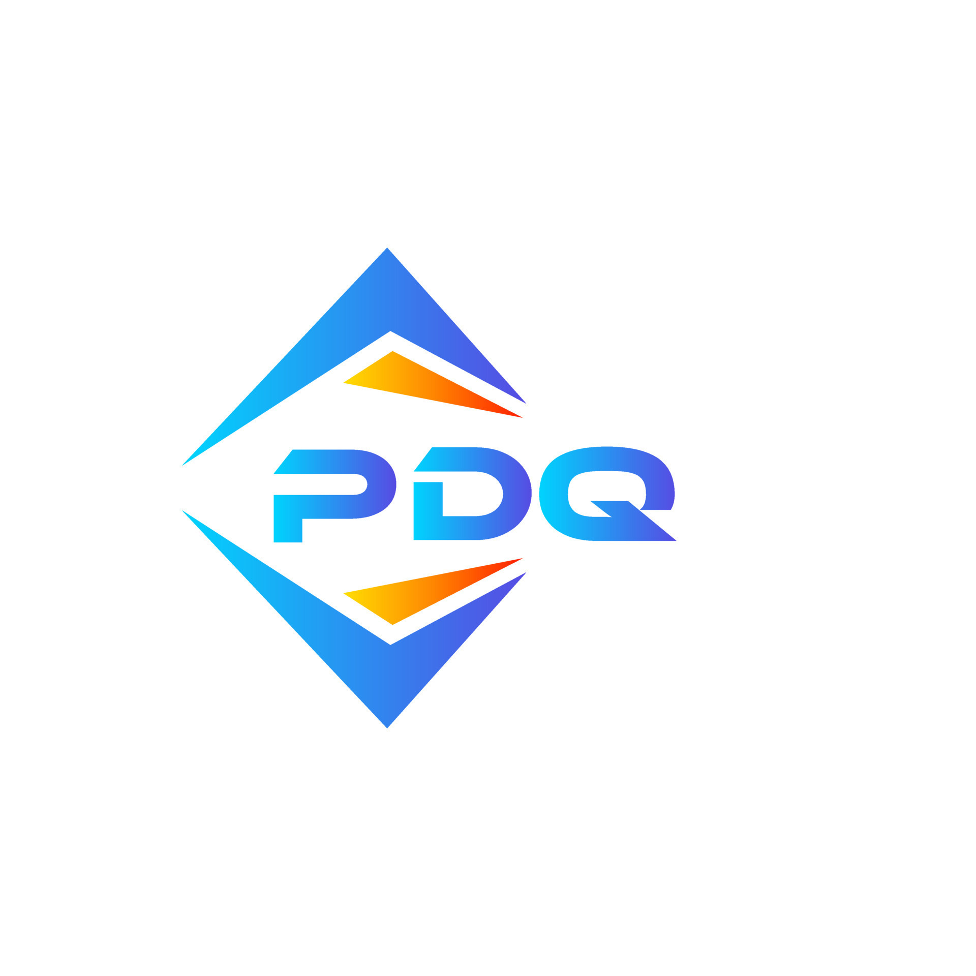 Pdq Abstract Technology Logo Design On White Background Pdq Creative