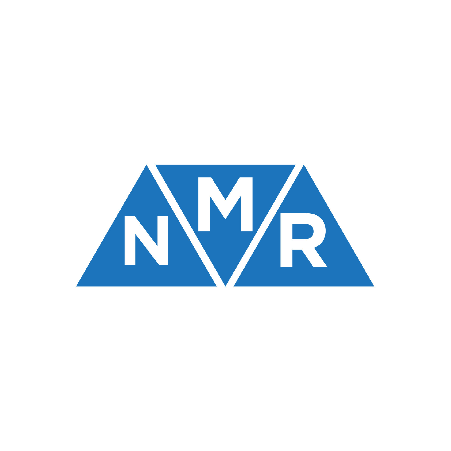 mnr diseño de logotipo inicial abstracto sobre fondo blanco. concepto de logotipo de letra de ...