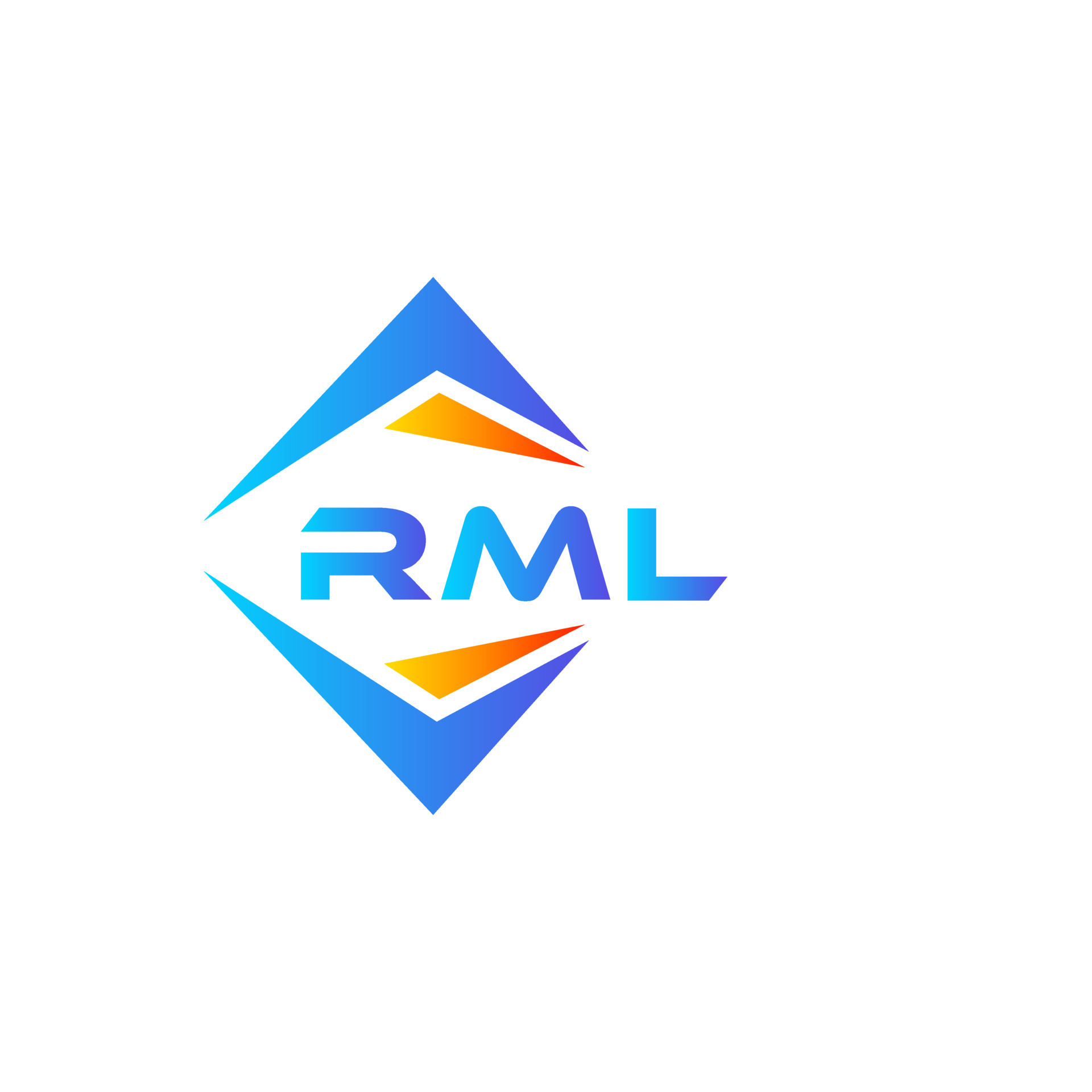 Rml Abstract Technology Logo Design On White Background Rml Creative Initials Letter Logo