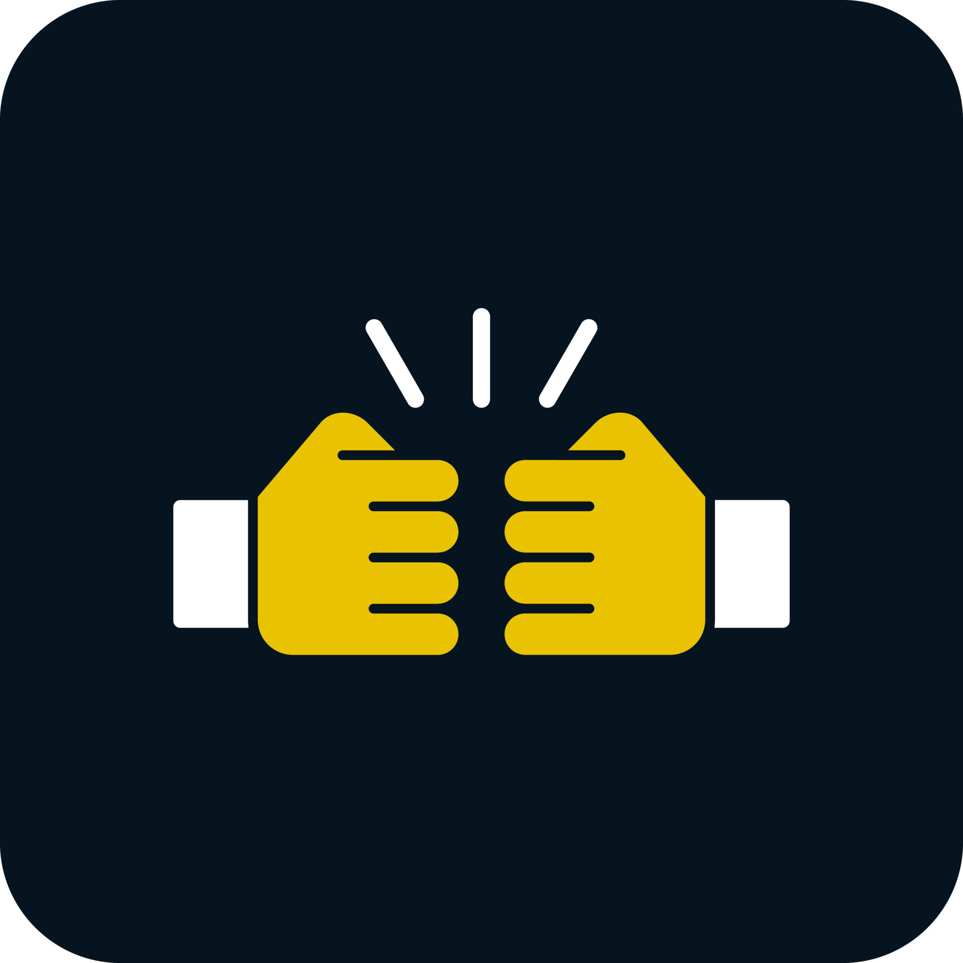 Fist Bump Vector Icon 19538653 Vector Art at Vecteezy