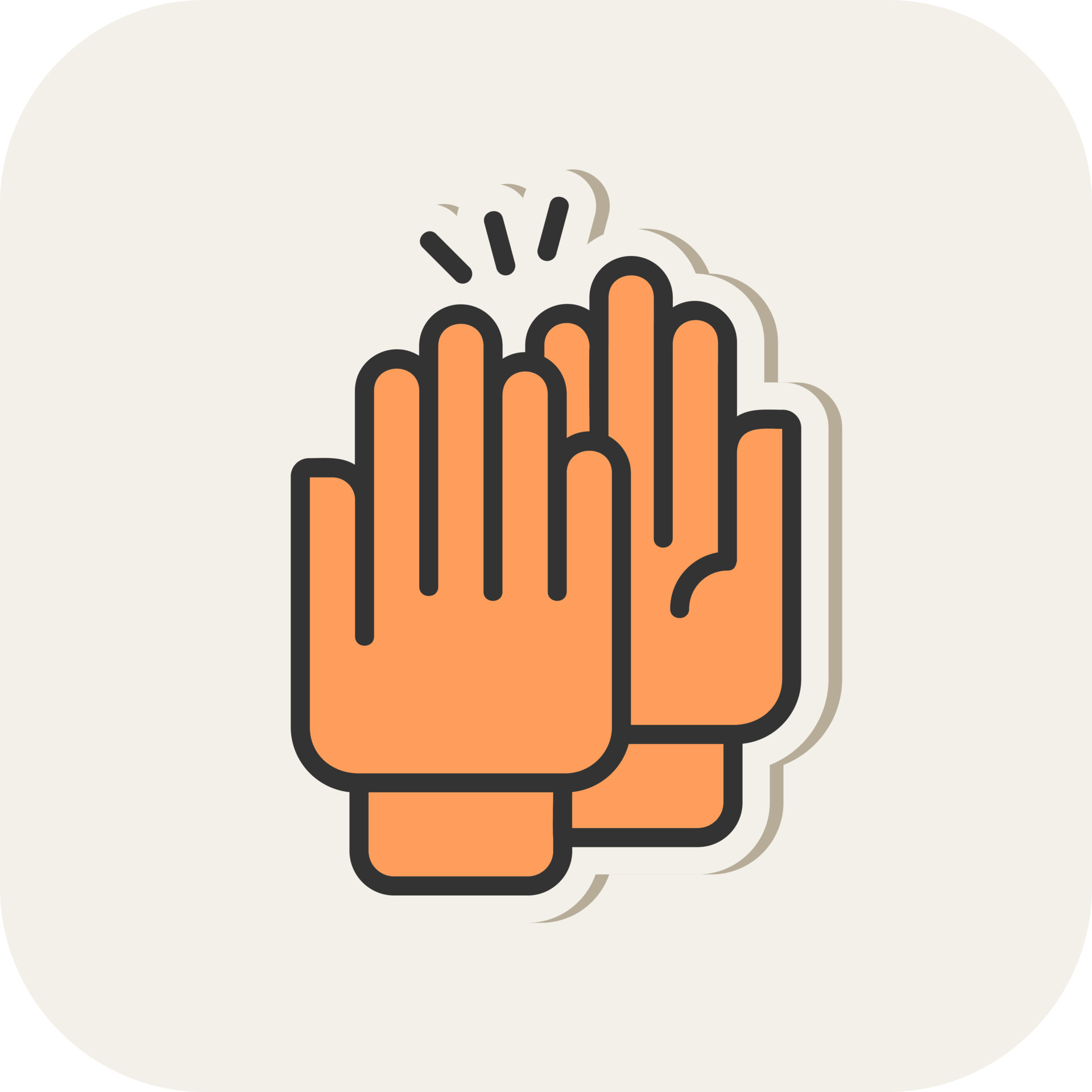 High Five Vector Icon 19538789 Vector Art at Vecteezy