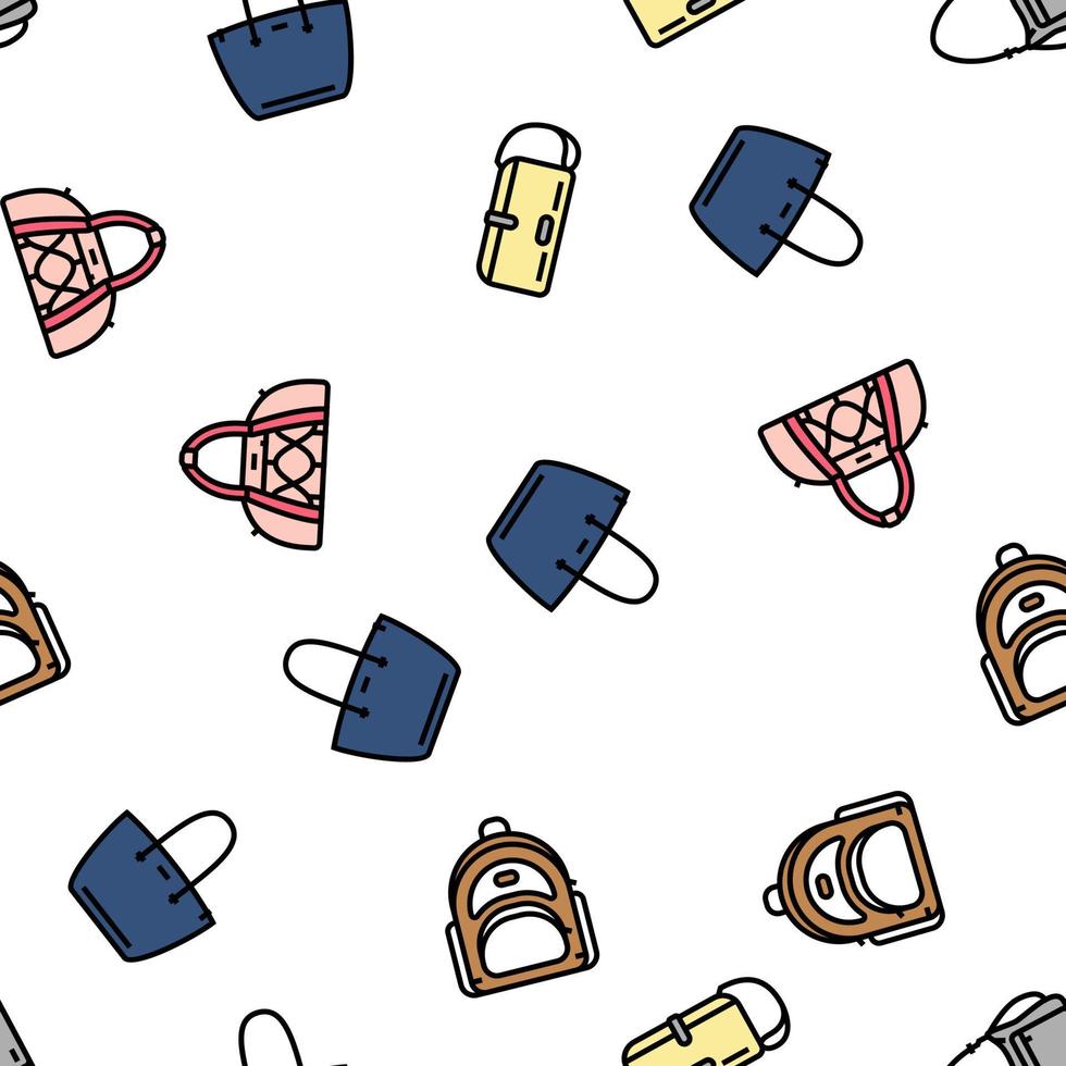 bag handbag woman purse fashion vector seamless pattern 19539052 Vector ...