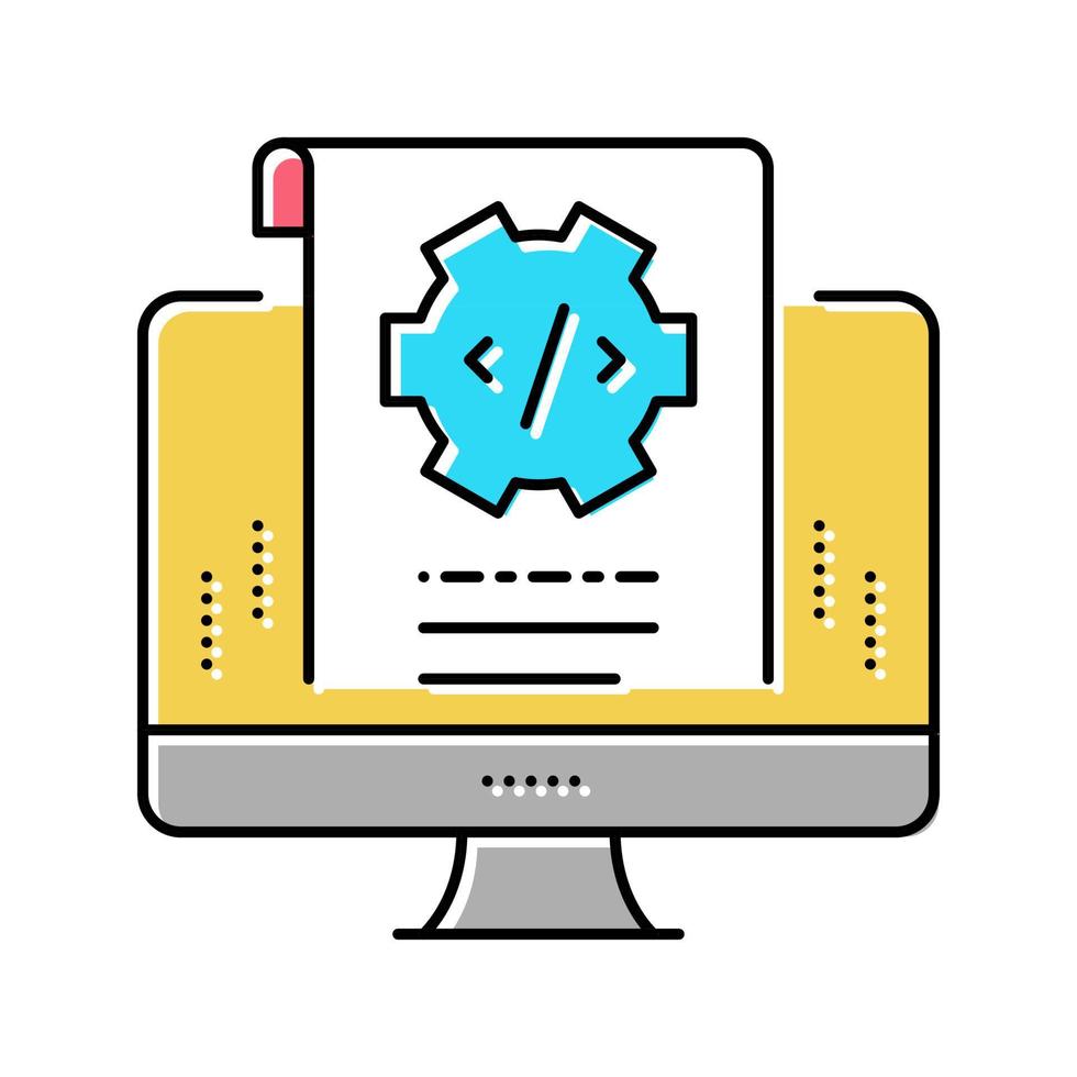 script code color icon vector illustration 19540584 Vector Art at Vecteezy