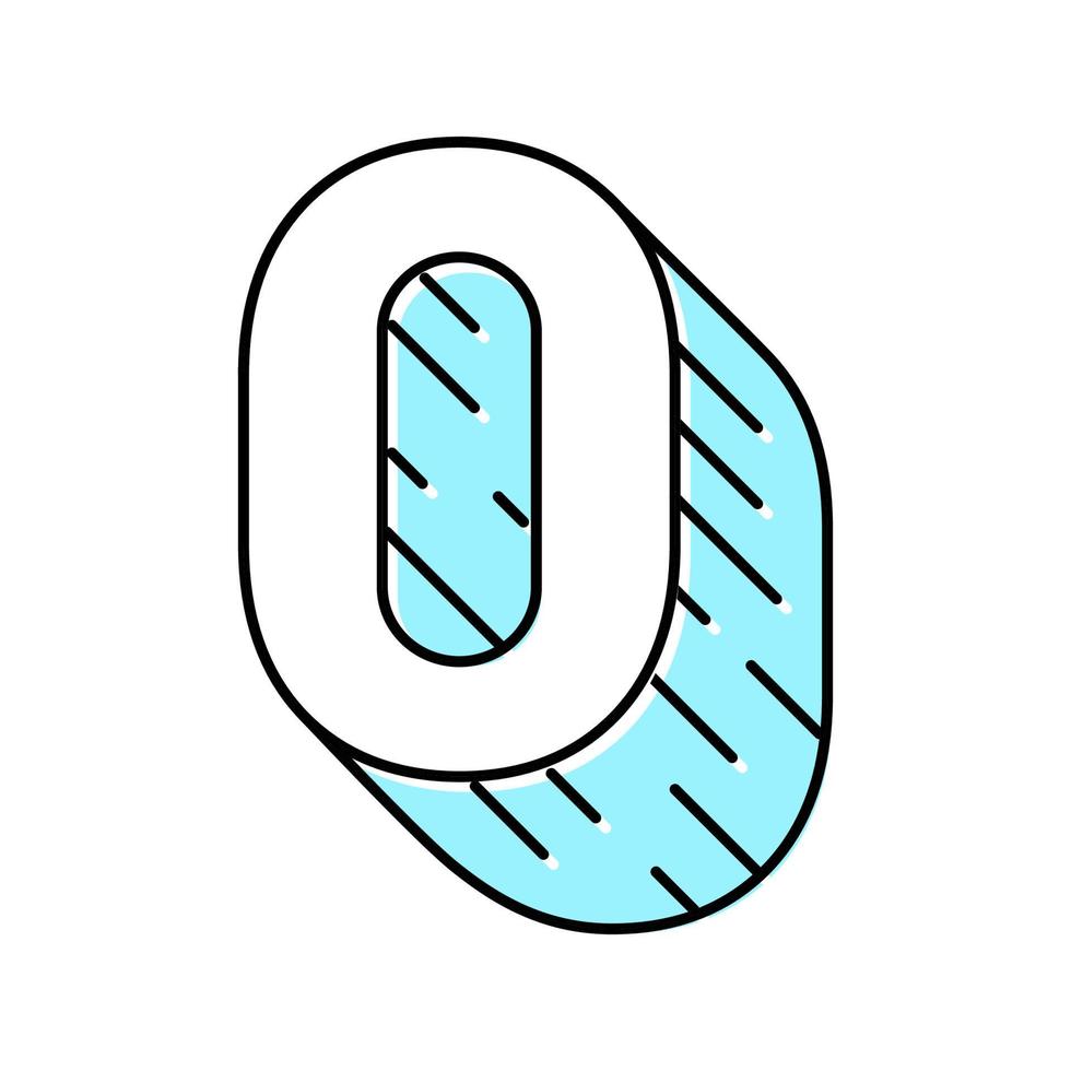 null number color icon vector illustration 19541587 Vector Art at Vecteezy