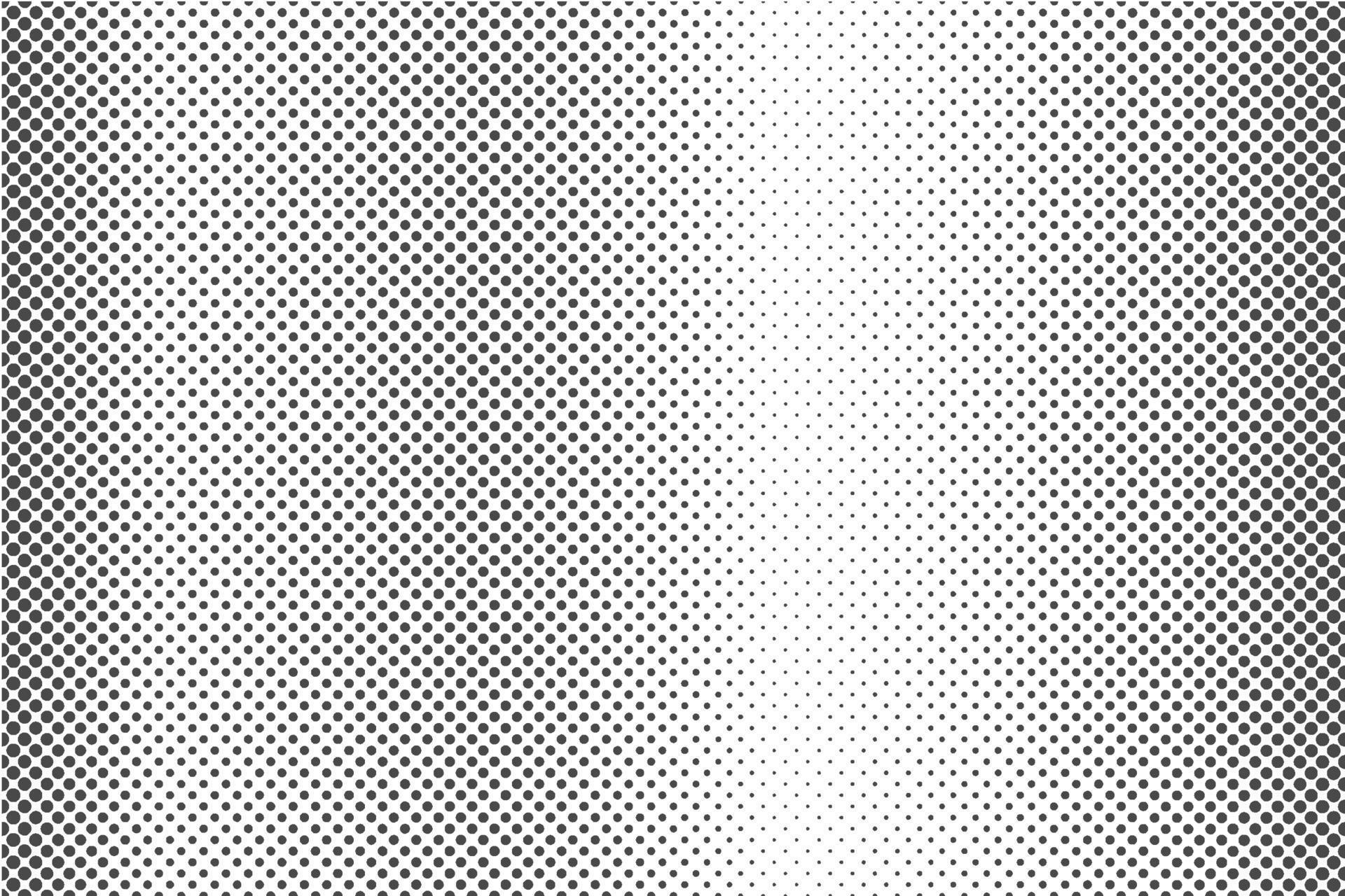Halftone Dotted Background Retro Striped Texture Monochrome Gradation Effect Vector Pattern