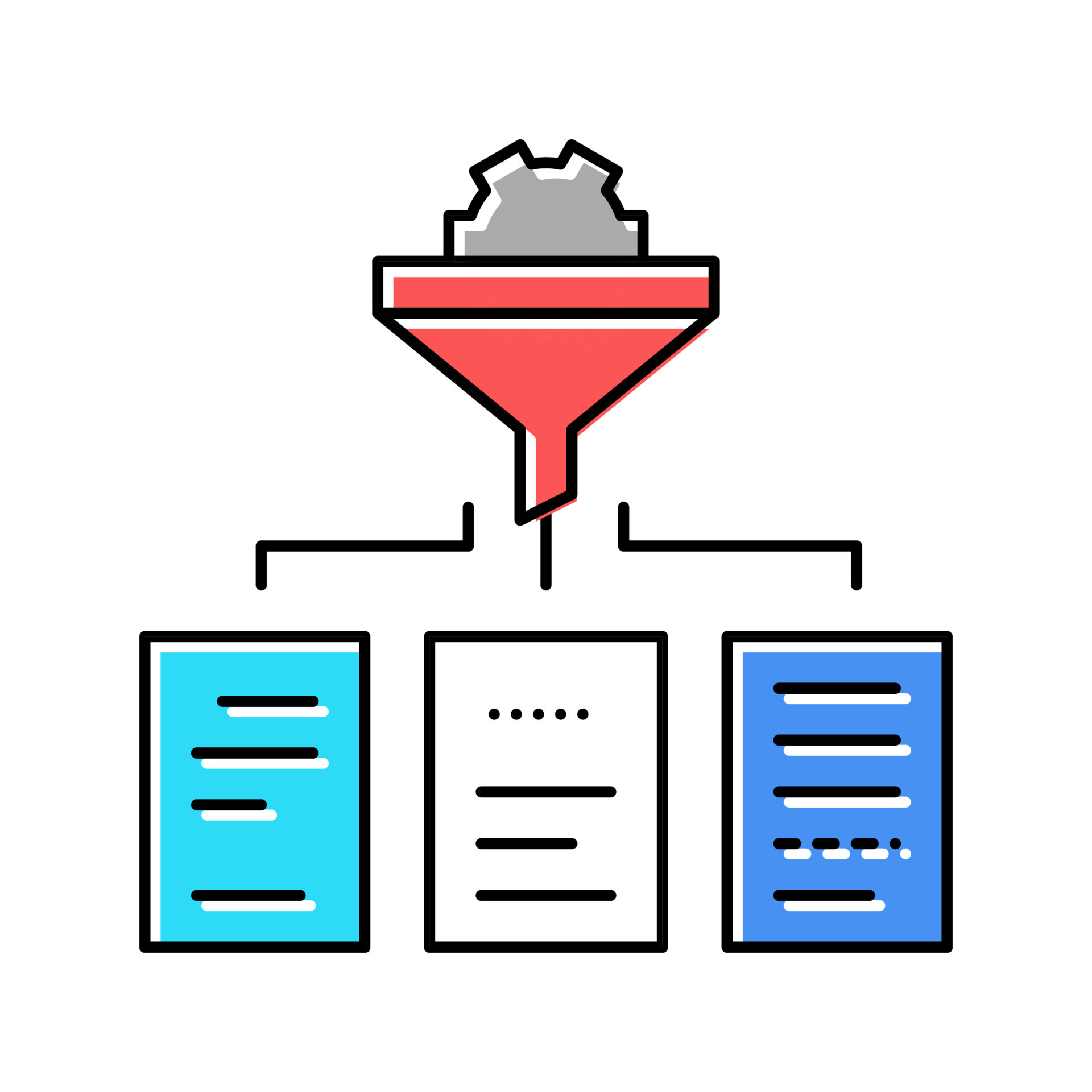 filtration neural network color icon vector illustration 19542943 ... filtration neural network color icon vector illustration 19542943 ...