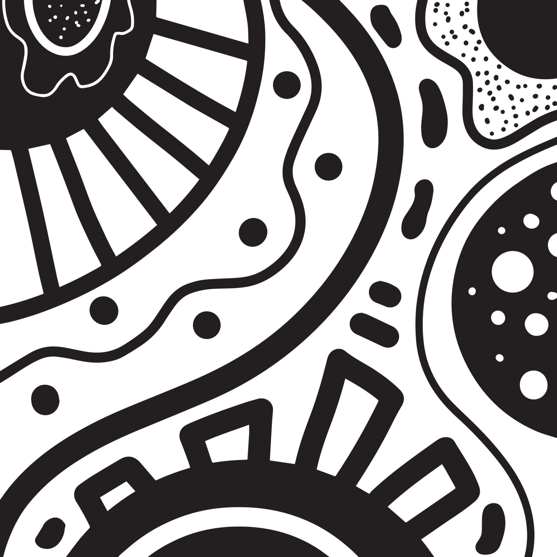 Black and white doodle vector illustration. hand drawn line arts ...