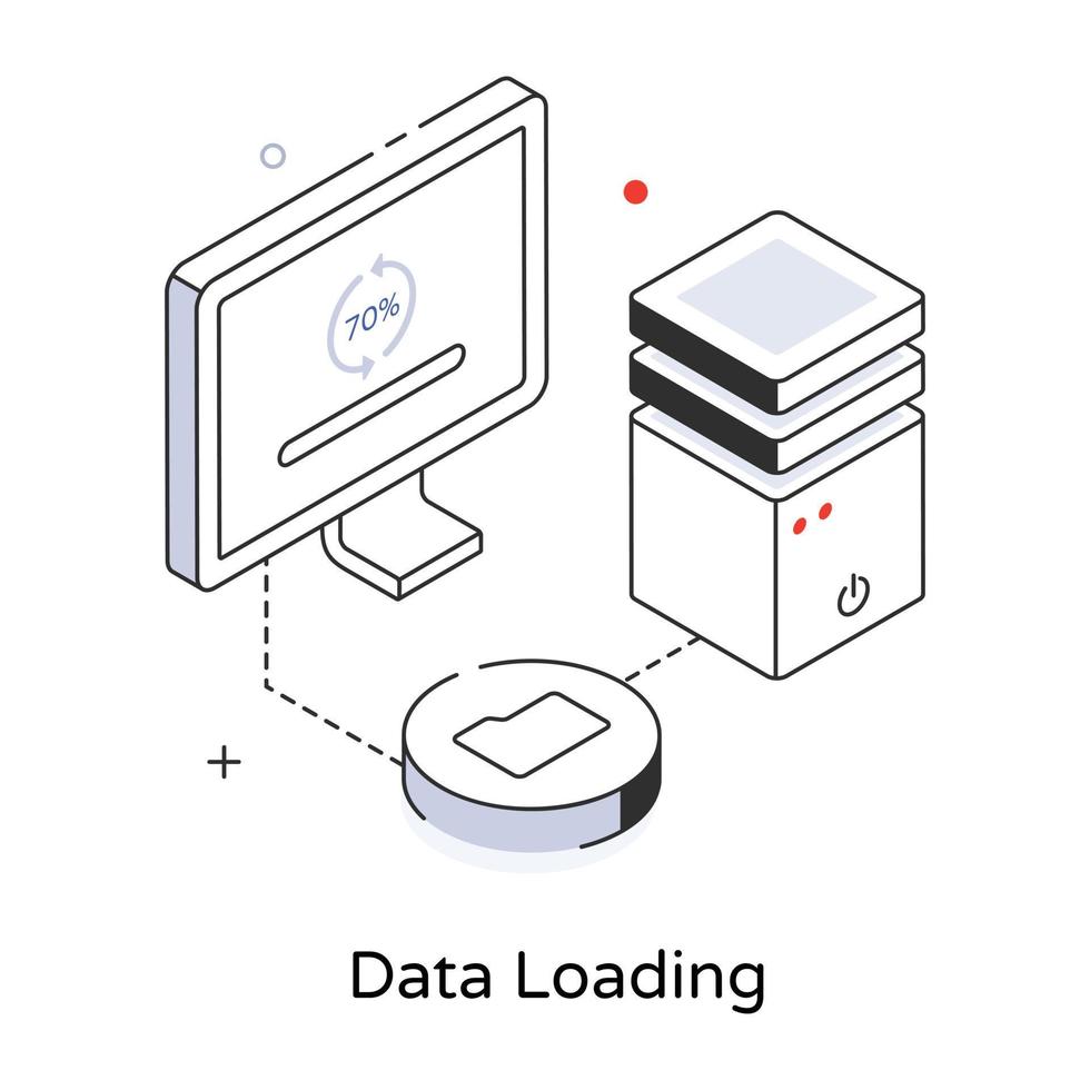 Trendy Data Loading 19547592 Vector Art at Vecteezy