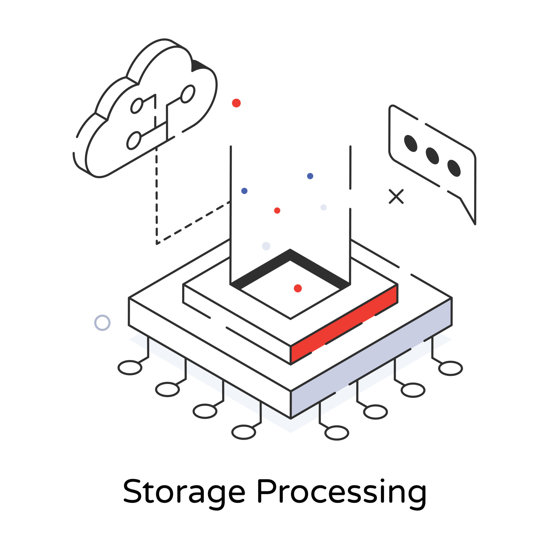 Trendy Storage Processing 19547639 Vector Art at Vecteezy