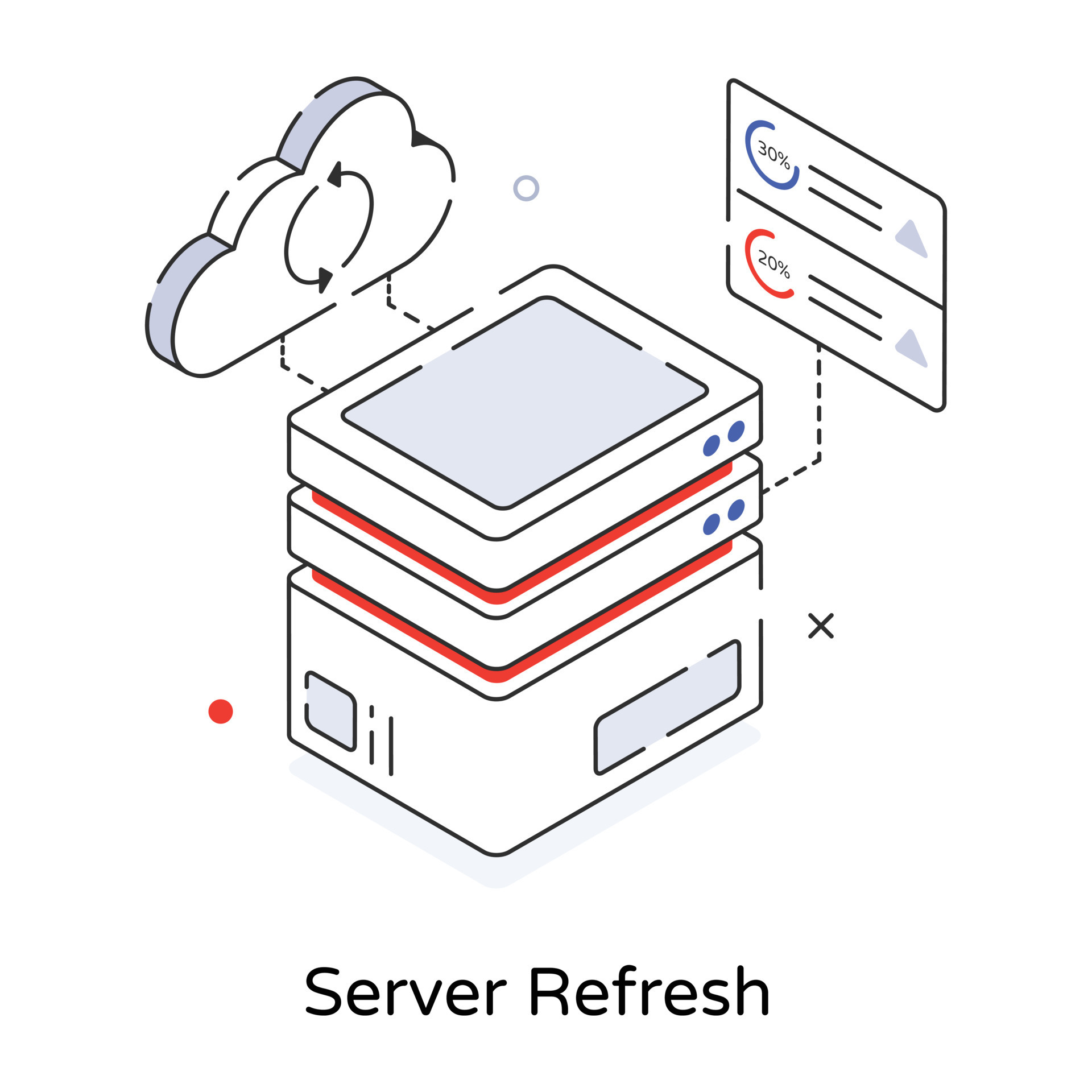 Trendy Server Refresh 19547648 Vector Art at Vecteezy