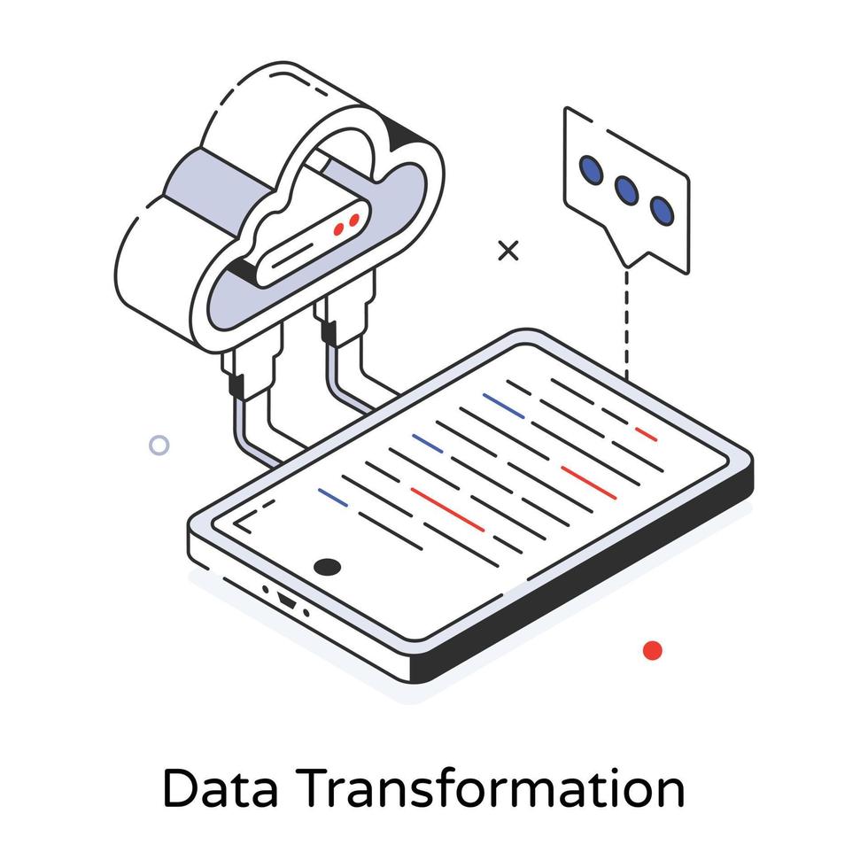 Trendy Data Transformation 19547680 Vector Art At Vecteezy