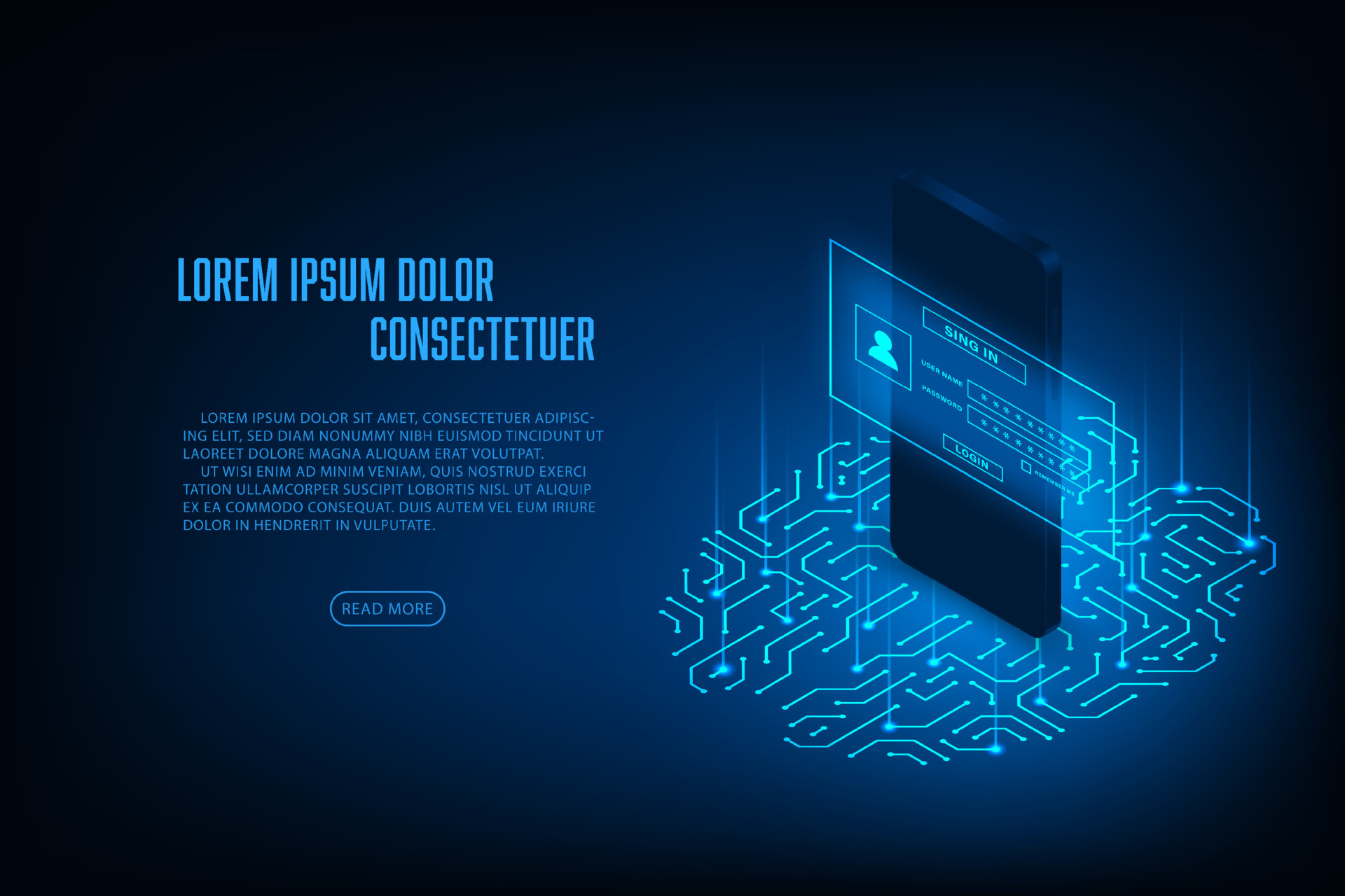 Vector isometric user login security data protection. Login with ... Vector isometric user login security data protection. Login with ...