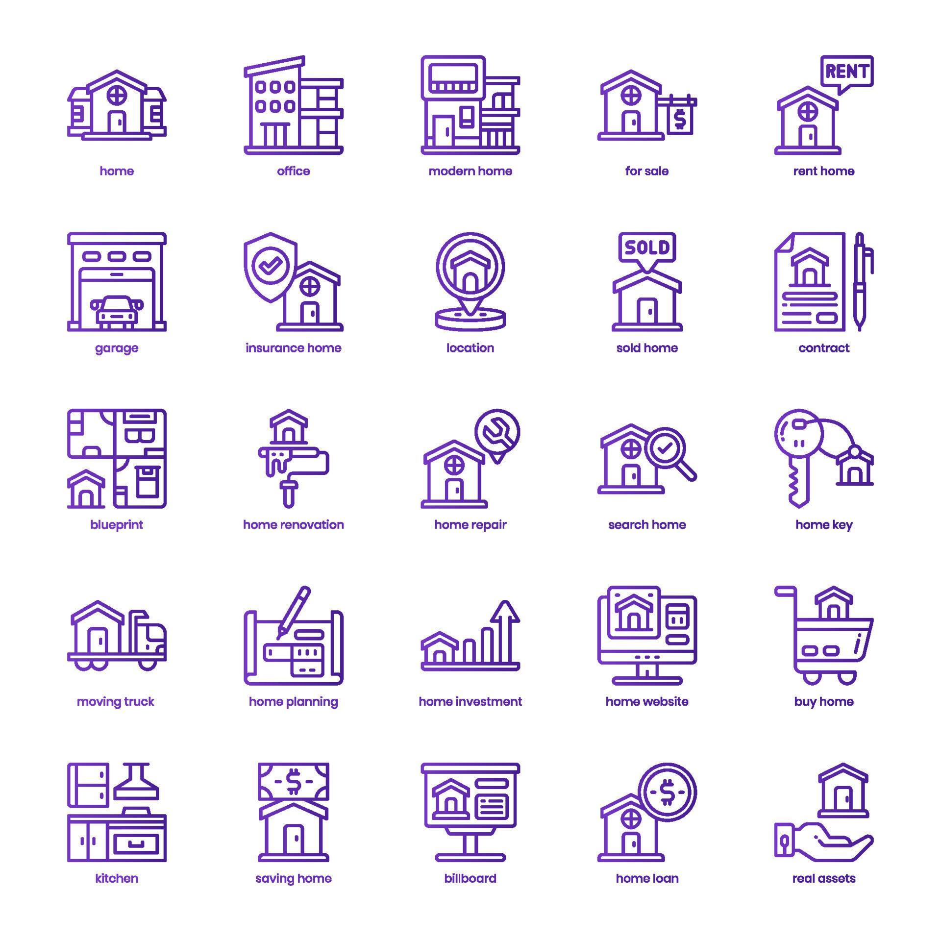 Real Assets icon pack for your website design, logo, app, and user ...