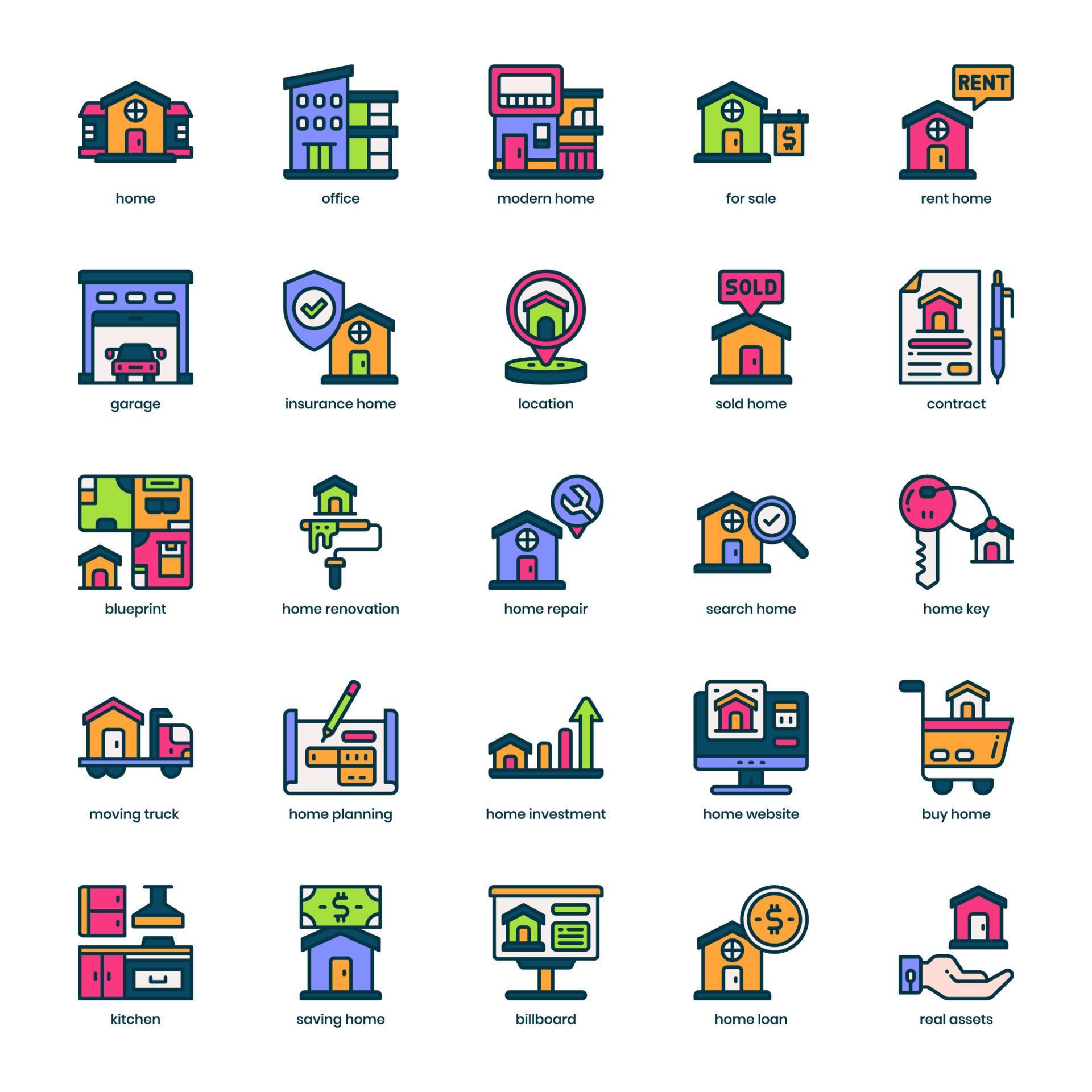 Real Assets icon pack for your website design, logo, app, and user ...