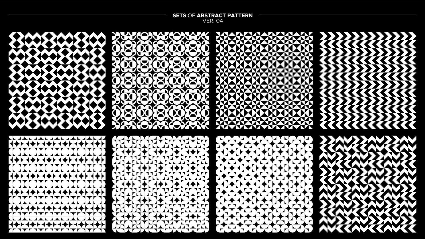 Collection Of Abstract Shape Seamless Pattern Design Geometric Pattern