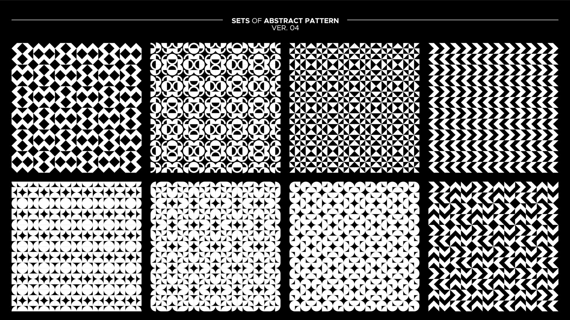 Collection Of Abstract Shape Seamless Pattern Design Geometric Pattern Template 19549062 Vector