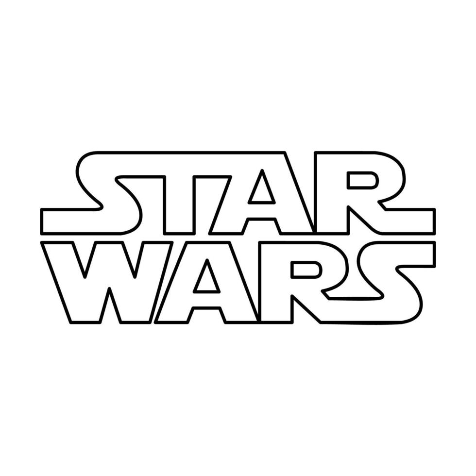 Star Wars outline logo free download 19550789 Vector Art at Vecteezy Star Wars outline logo free download 19550789 Vector Art at Vecteezy