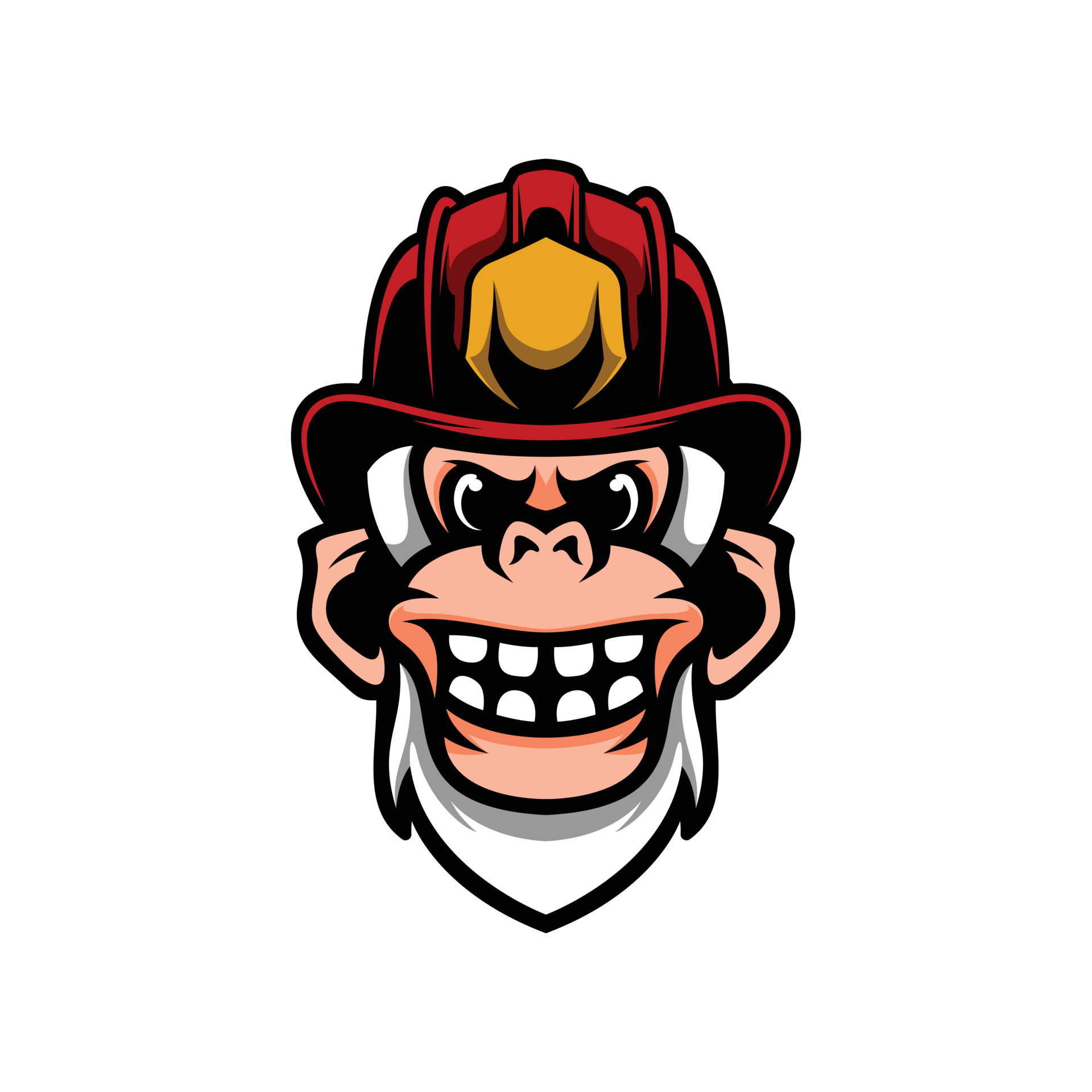 Yeti Firefighter Logo Design Vector 19550990 Vector Art at Vecteezy
