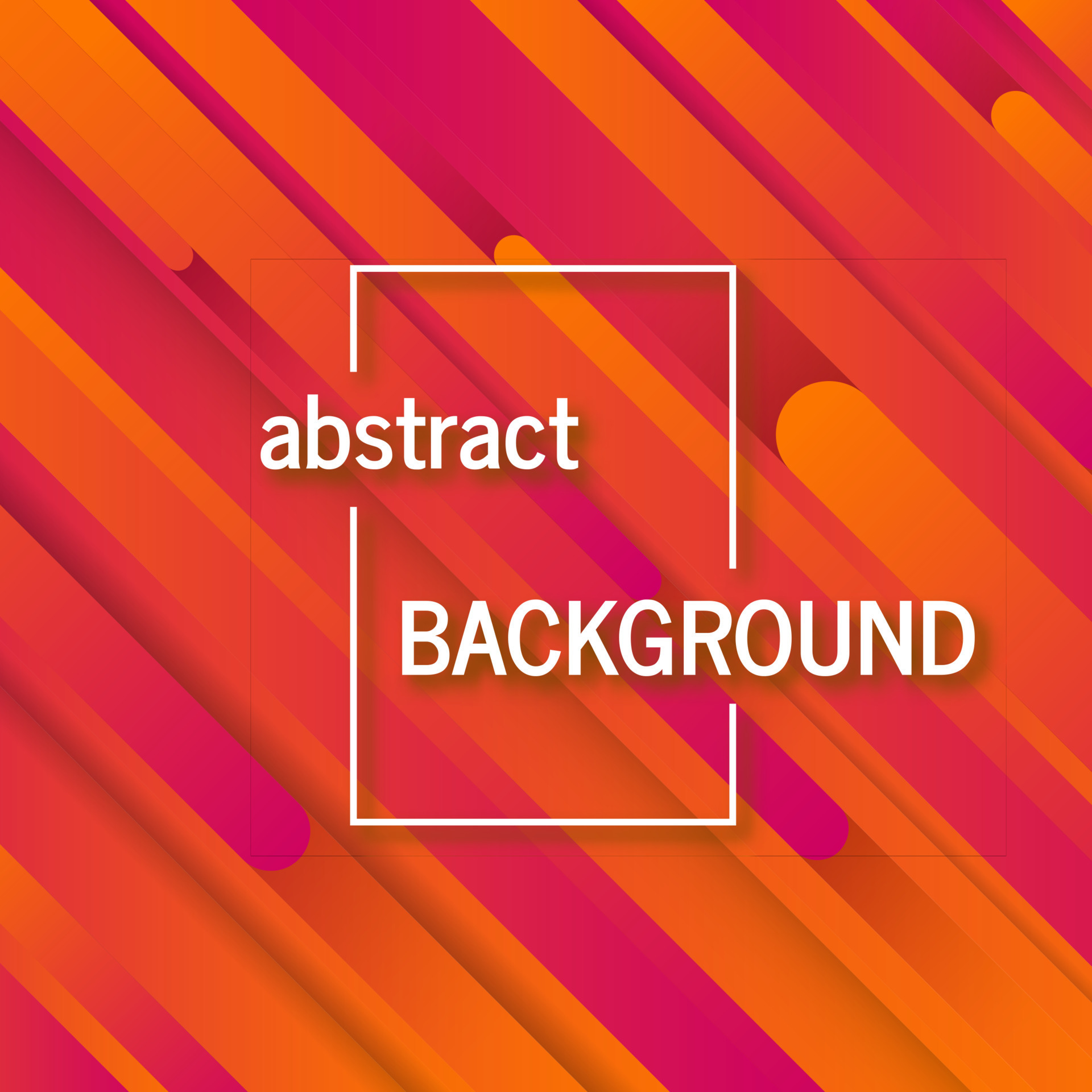 Trendy Geometric Orange Background With Abstract Lines Card Design Futuristic Dynamic Pattern