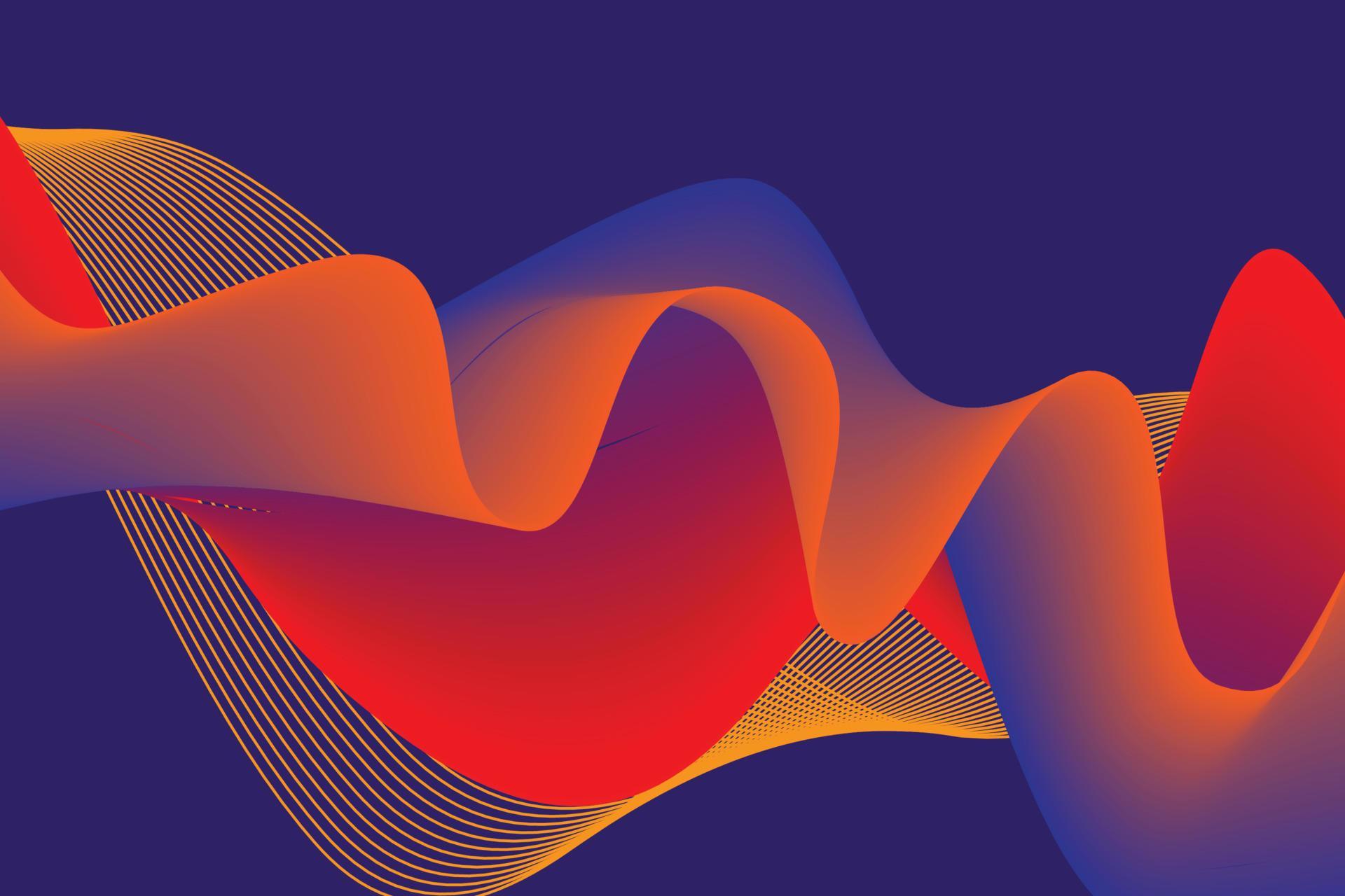 colorful gradient wave Abstract background. Modern poster with gradient ...