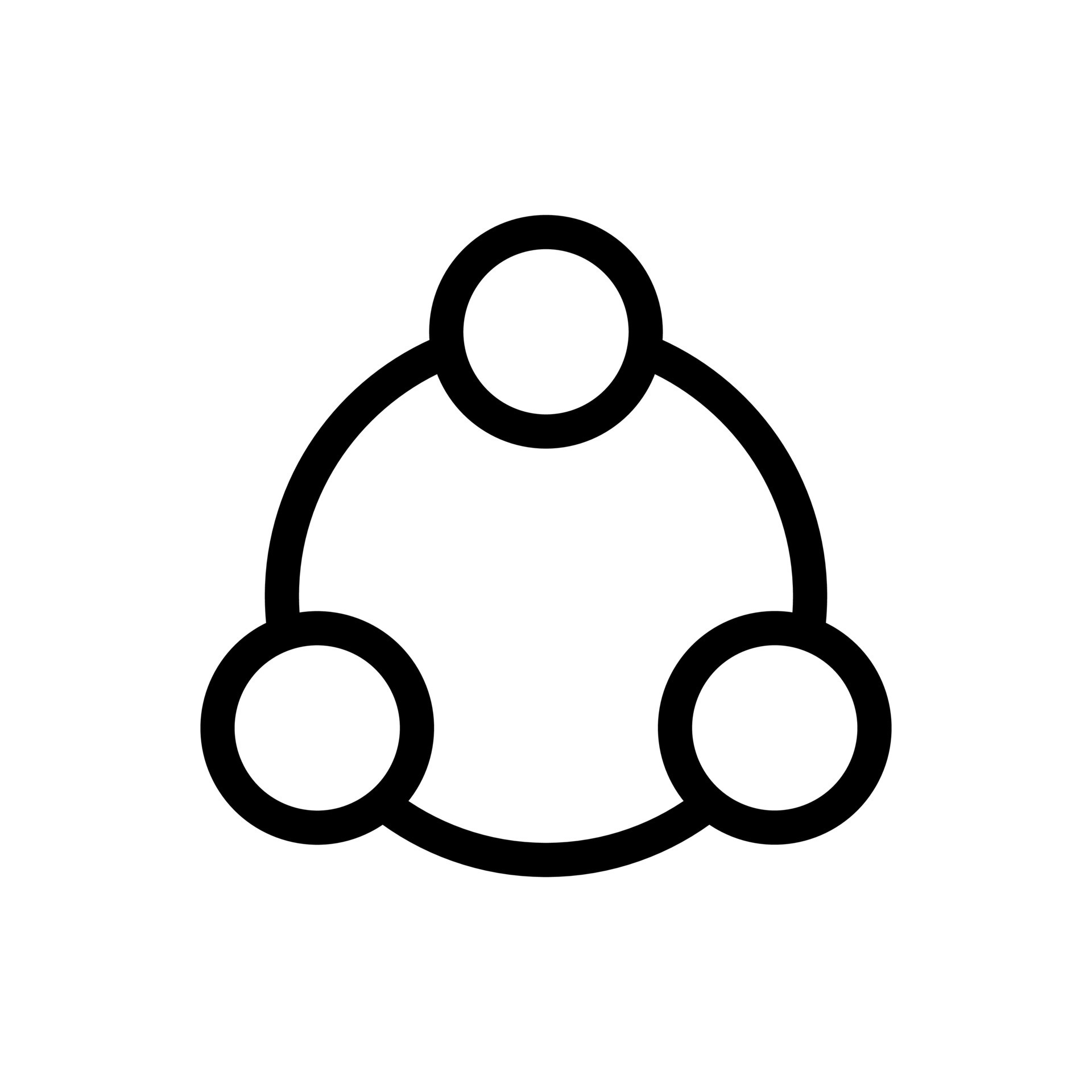 Share Connection Icon In Line Style Design Isolated On White Background Editable Stroke