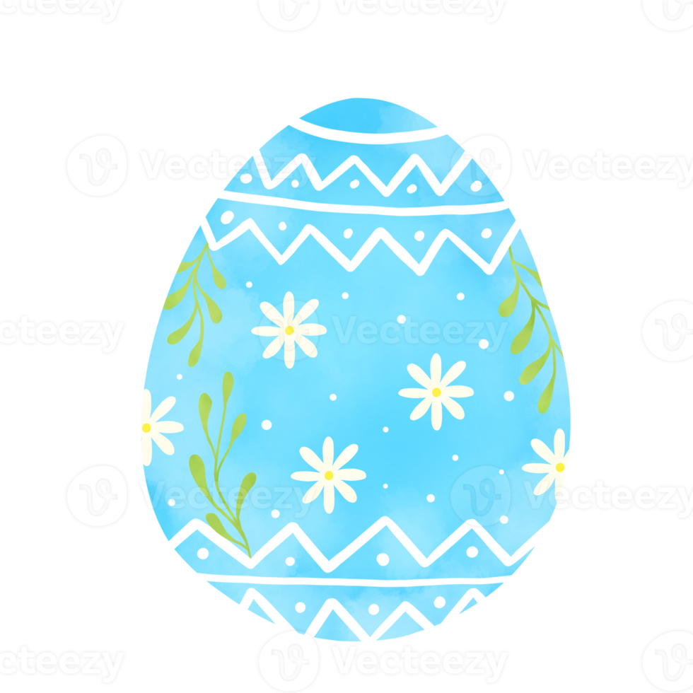 Watercolor Easter Eggs 19551962 PNG