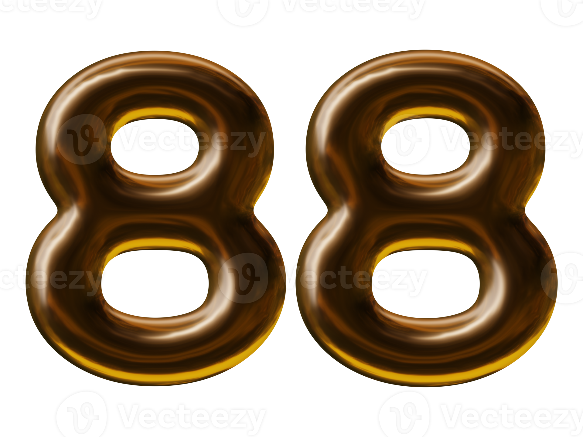 Number 88 design in 3d render 19552821 PNG