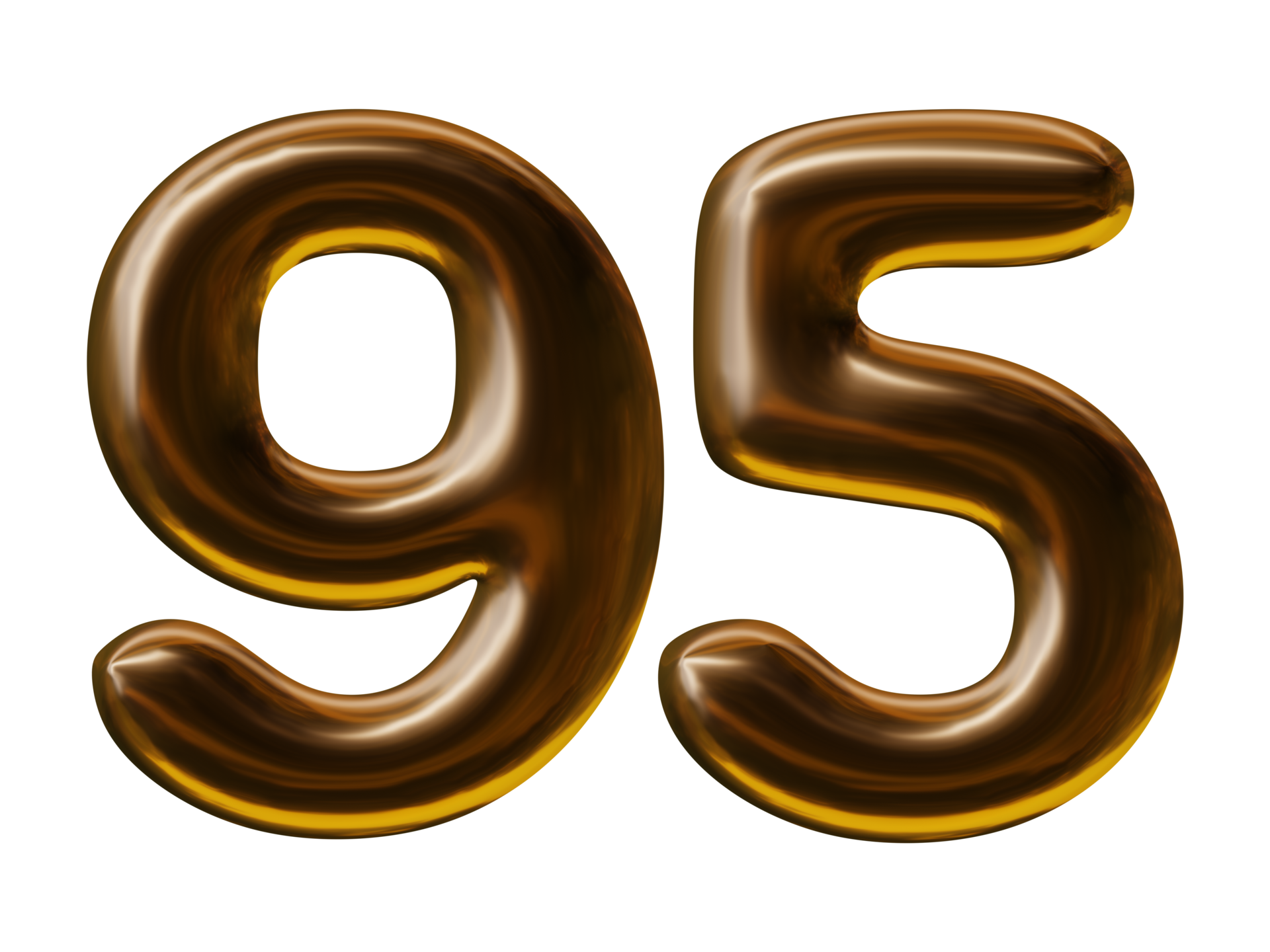 Number 95 Design In 3d Render 19552828 PNG number-95-design-in-3d-render-19552828-png