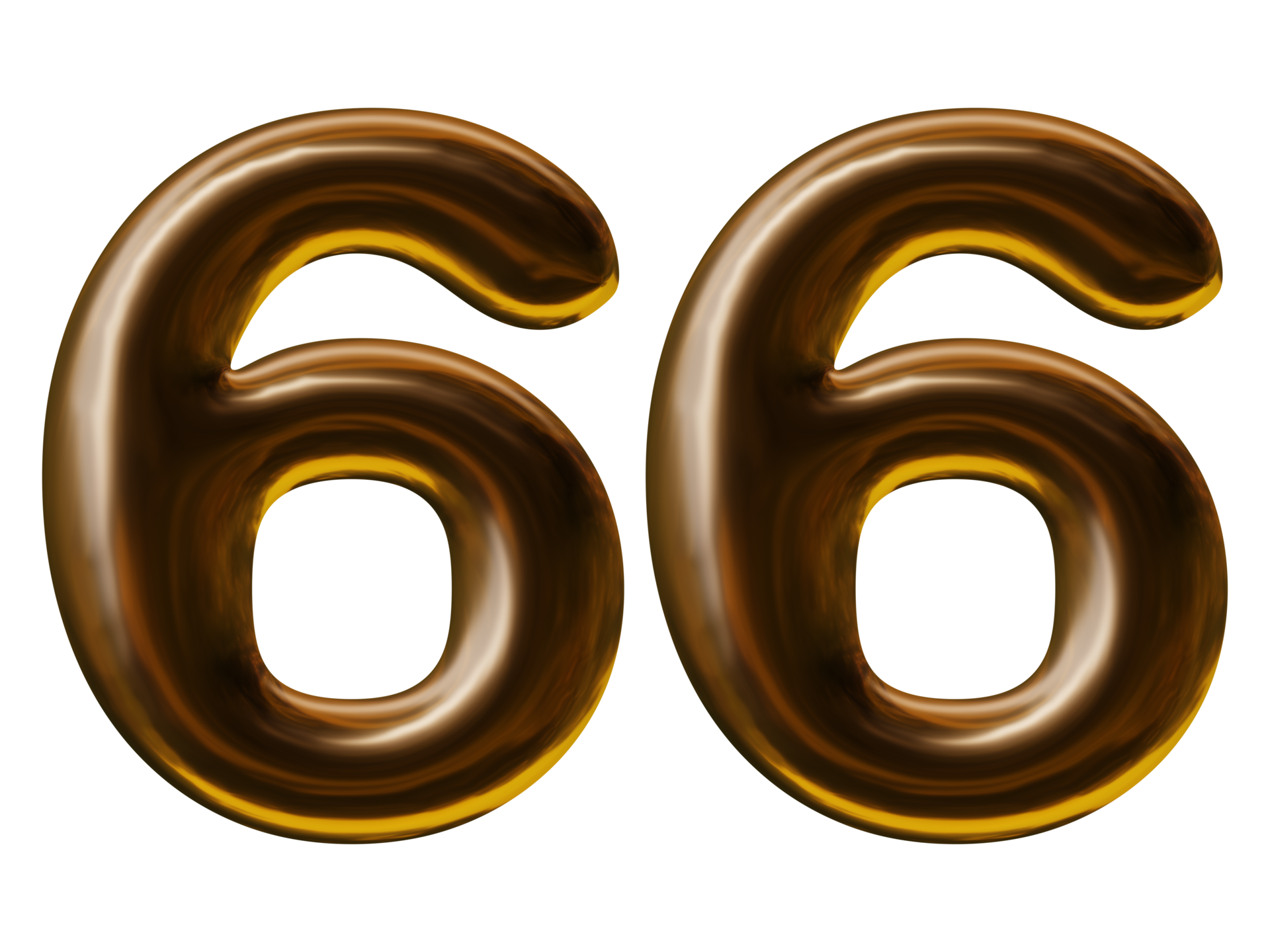 Dise o N mero 66 En Render 3d 19552846 PNG
