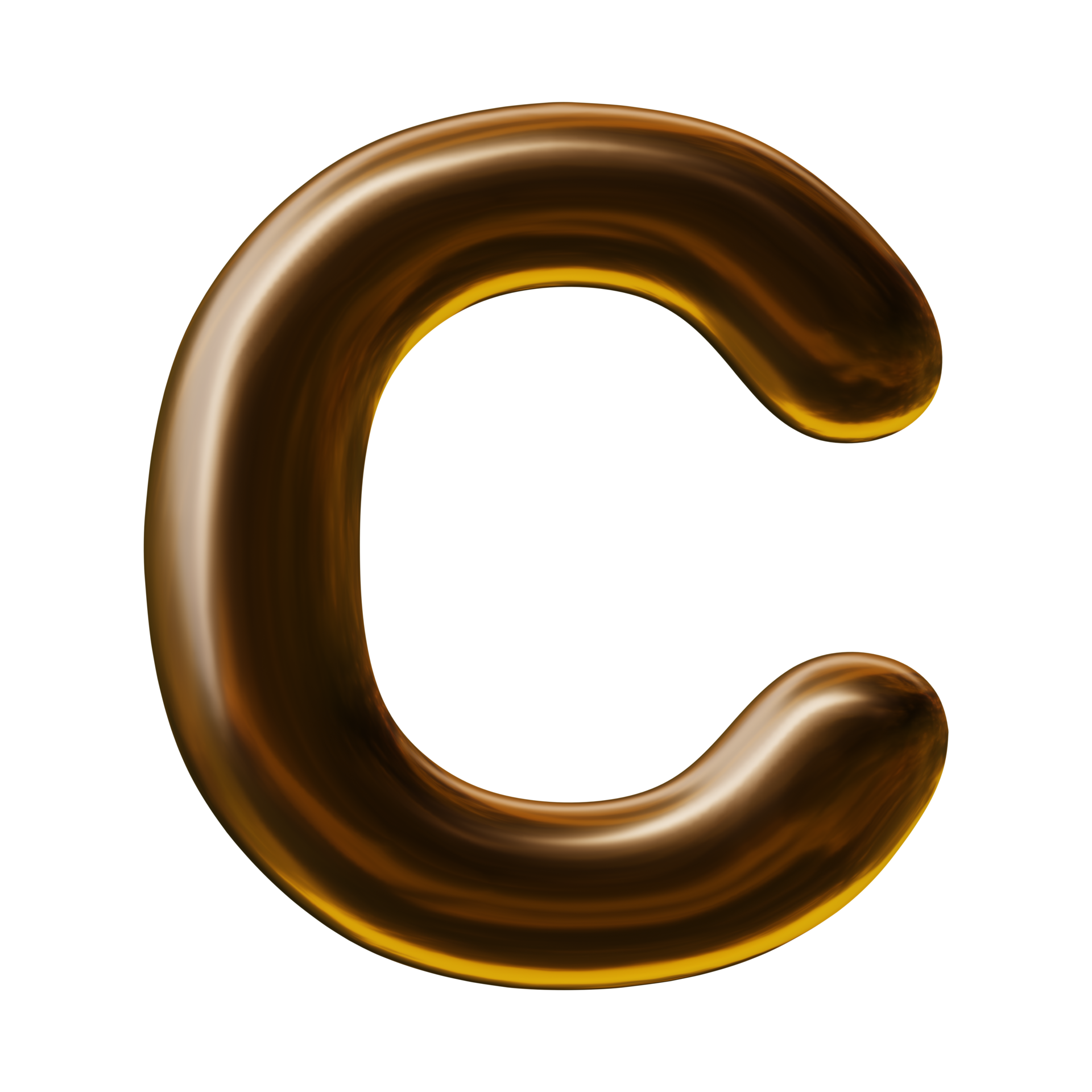 letra do alfabeto c em 3d render 19552876 PNG