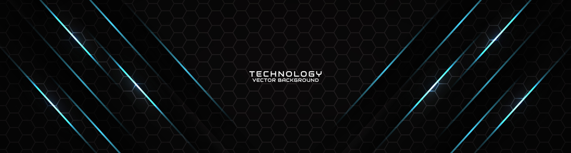 3d Black Techno Abstract Background Overlap Layer On Dark Space With Blue Light Line Effect