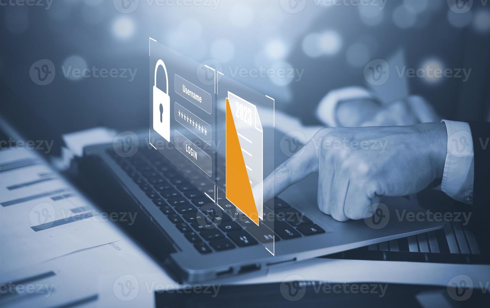 cyber security, login, User, identification information,Online documentation database, IT ...