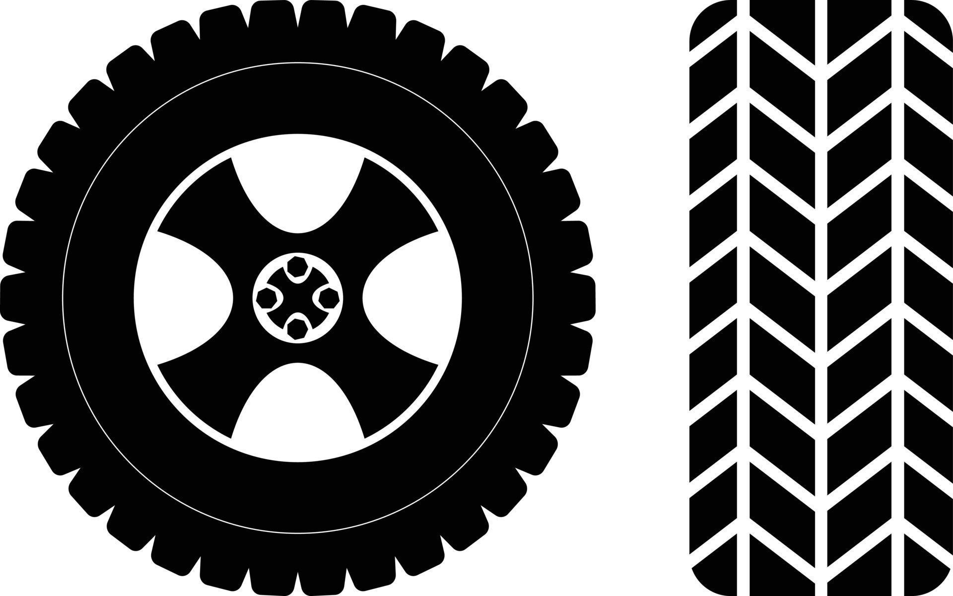 Front and Side View Car Tire Icon Illustration 19568311 Vector Art at Vecteezy