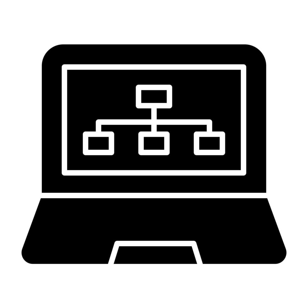 A filled design icon of online hierarchy 19572594 Vector Art at Vecteezy